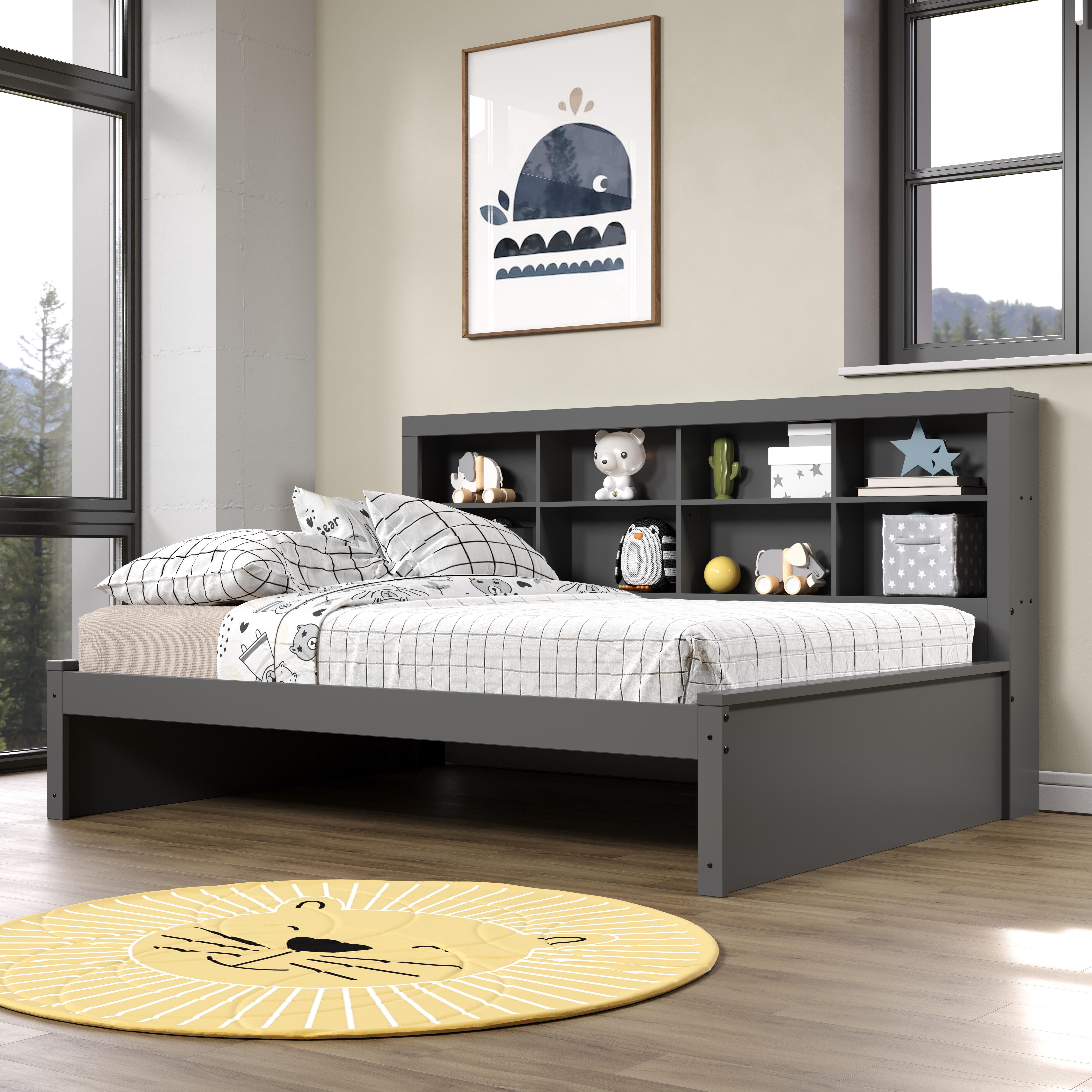 Click here for Donco Kids Bookcase Full Daybed  Dark Gray prices