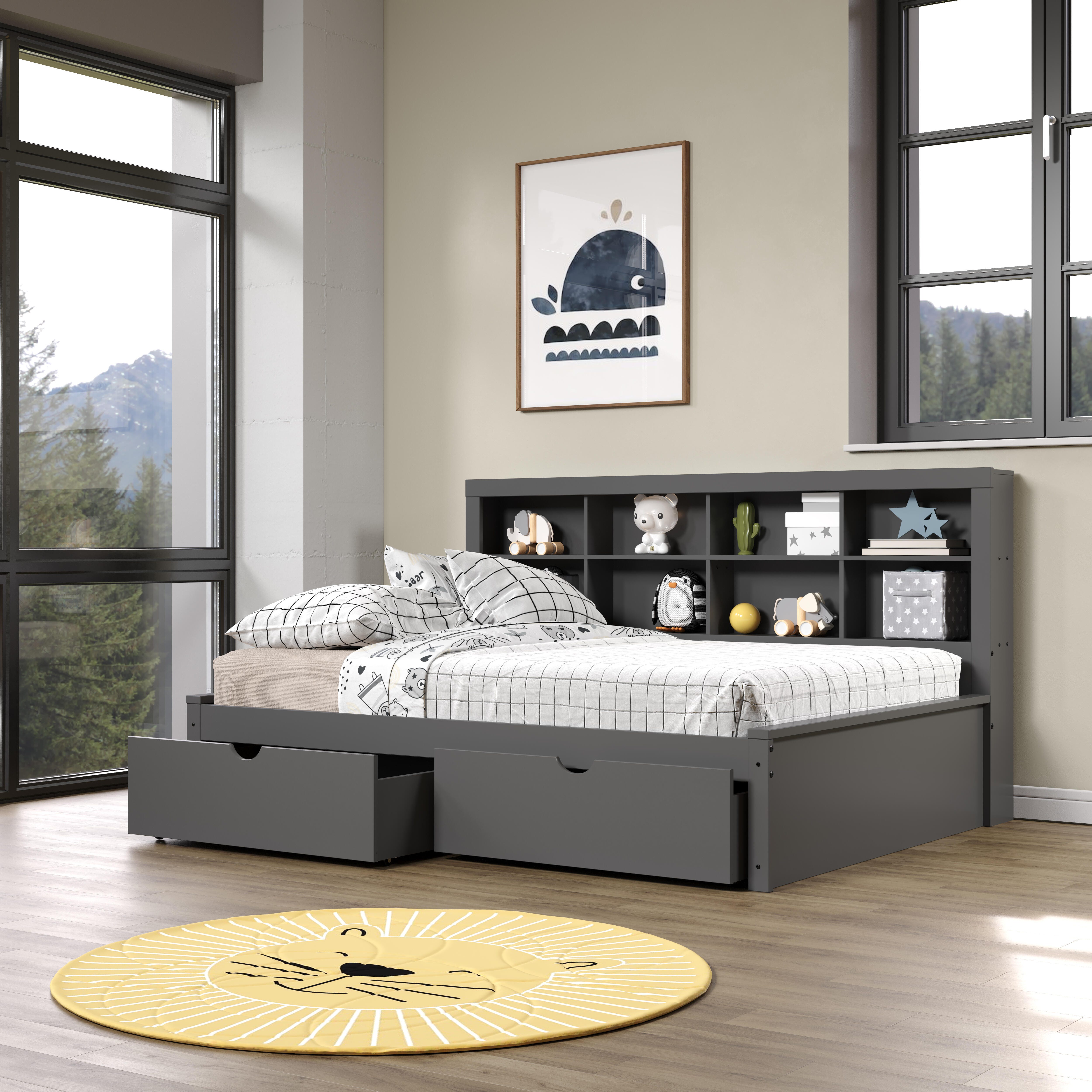Click here for Donco Kids Bookcase Full Daybed with Dual Underbed... prices