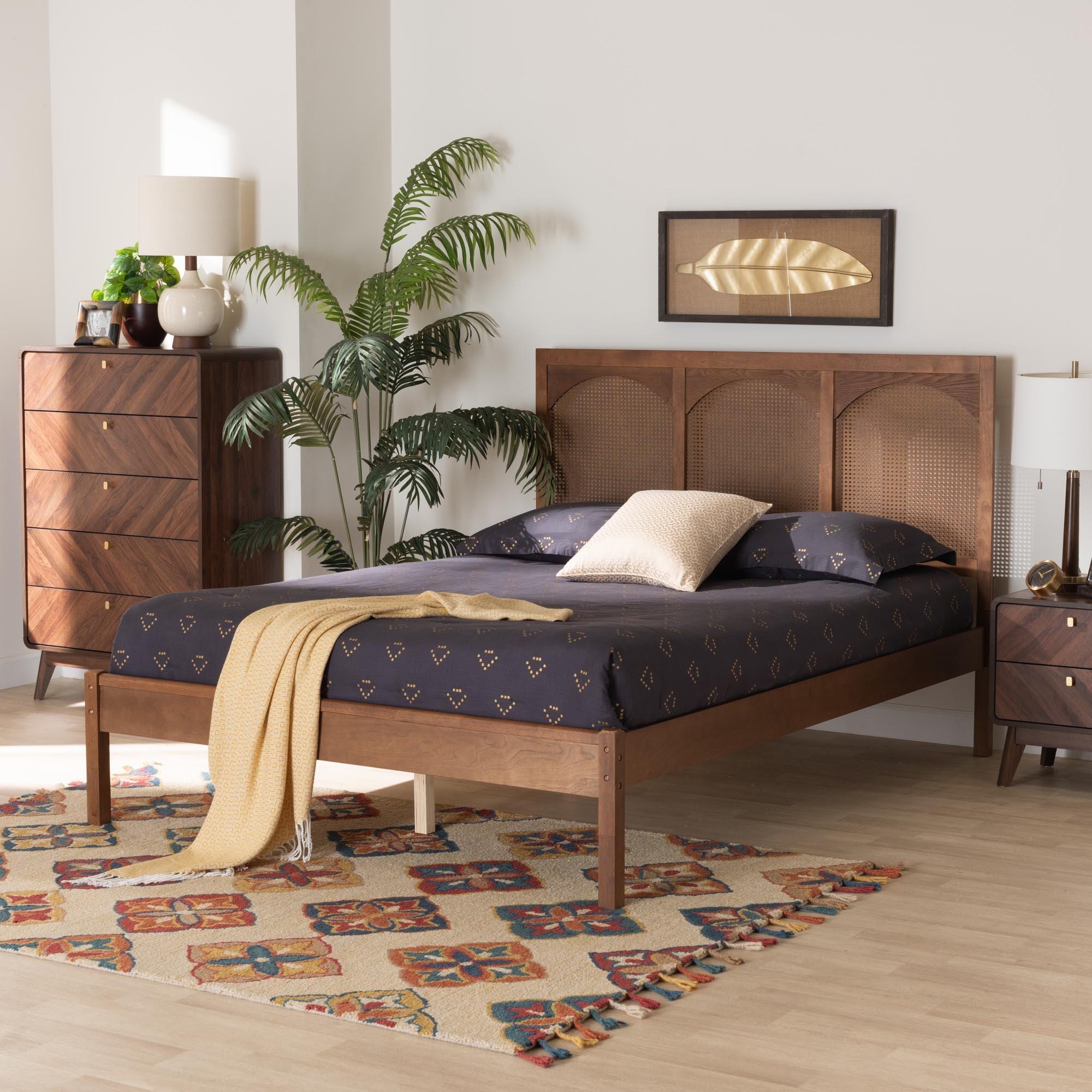 Click here for Baxton Studio Blossom King Panel Platform Bed  Ash... prices
