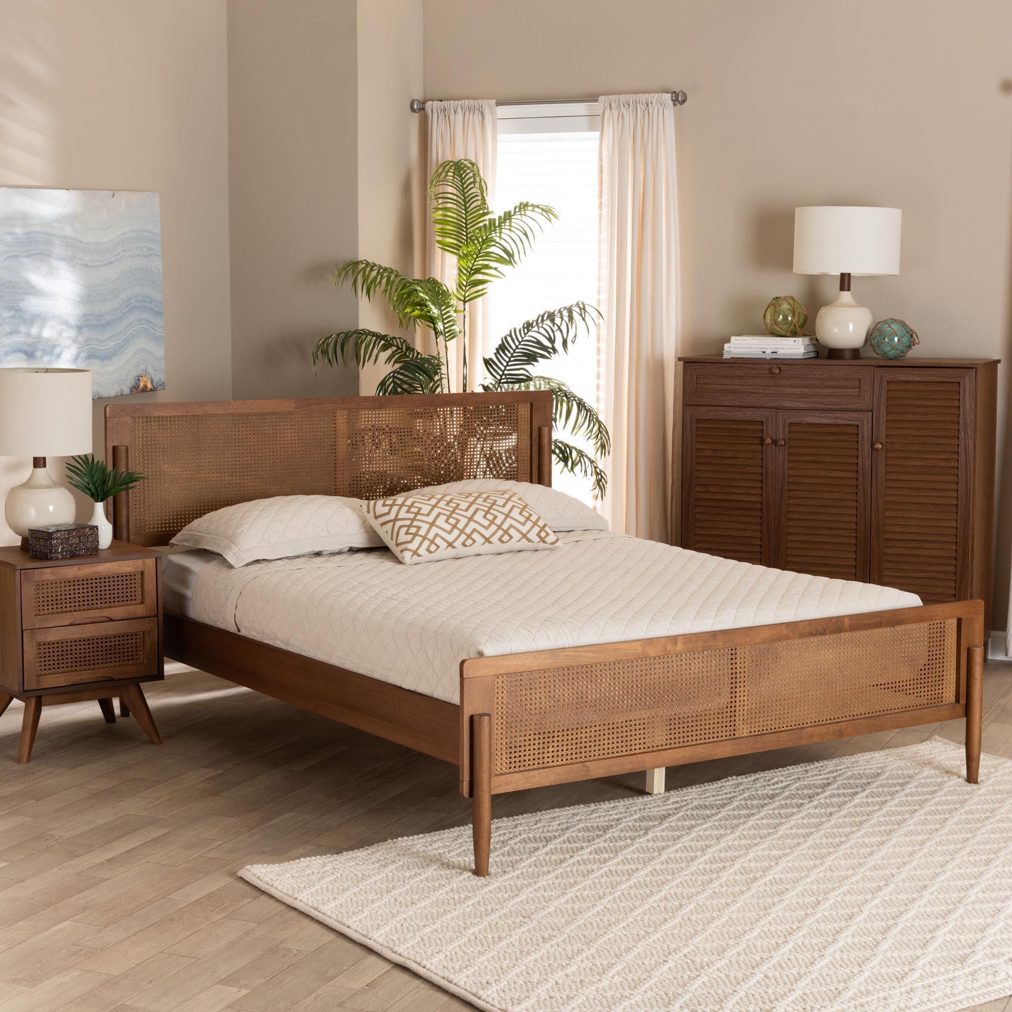 Click here for Baxton Studio Gardwin Queen Panel Platform Bed  As... prices