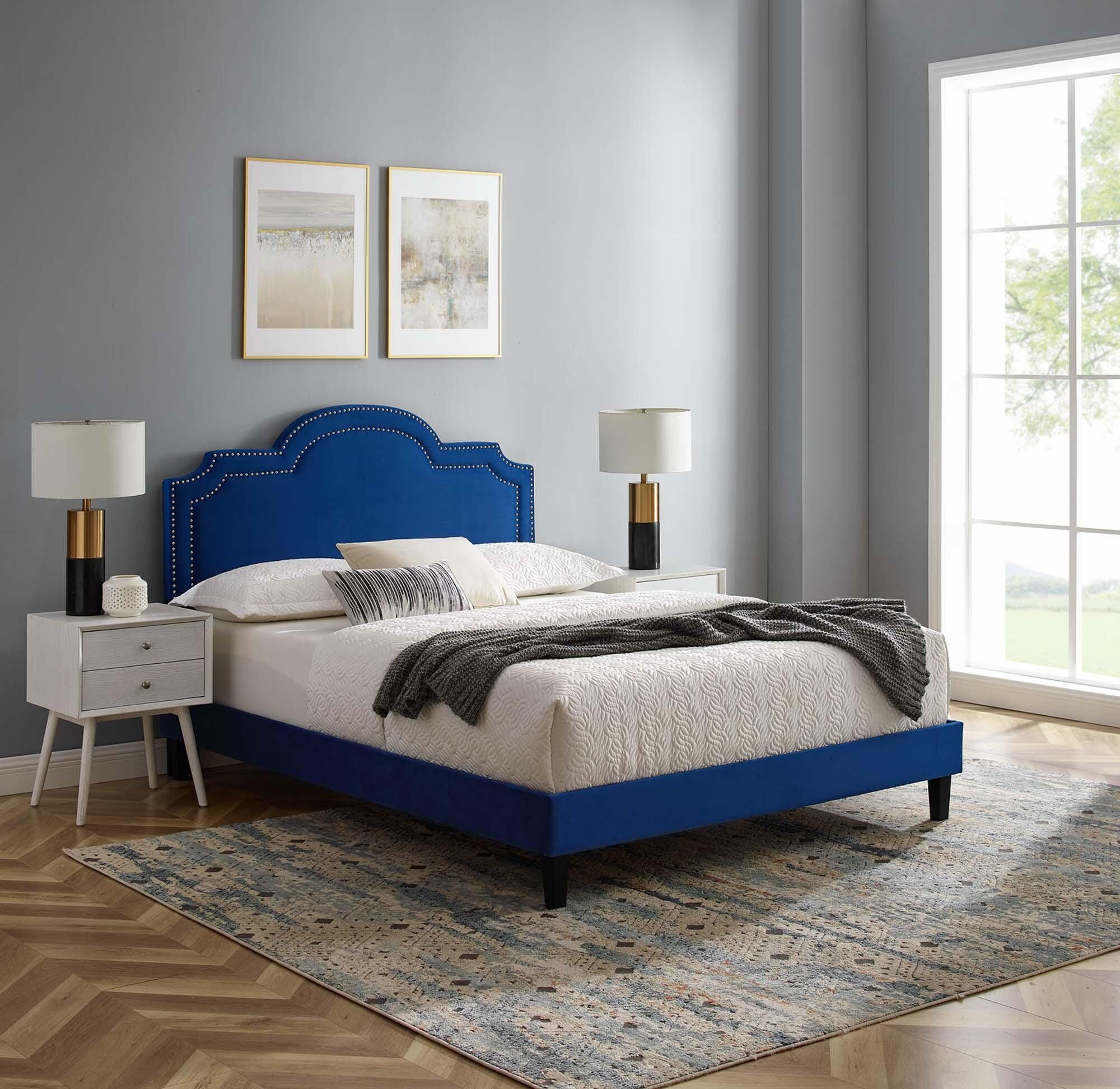 Click here for Modway Aviana King Bed  Navy prices