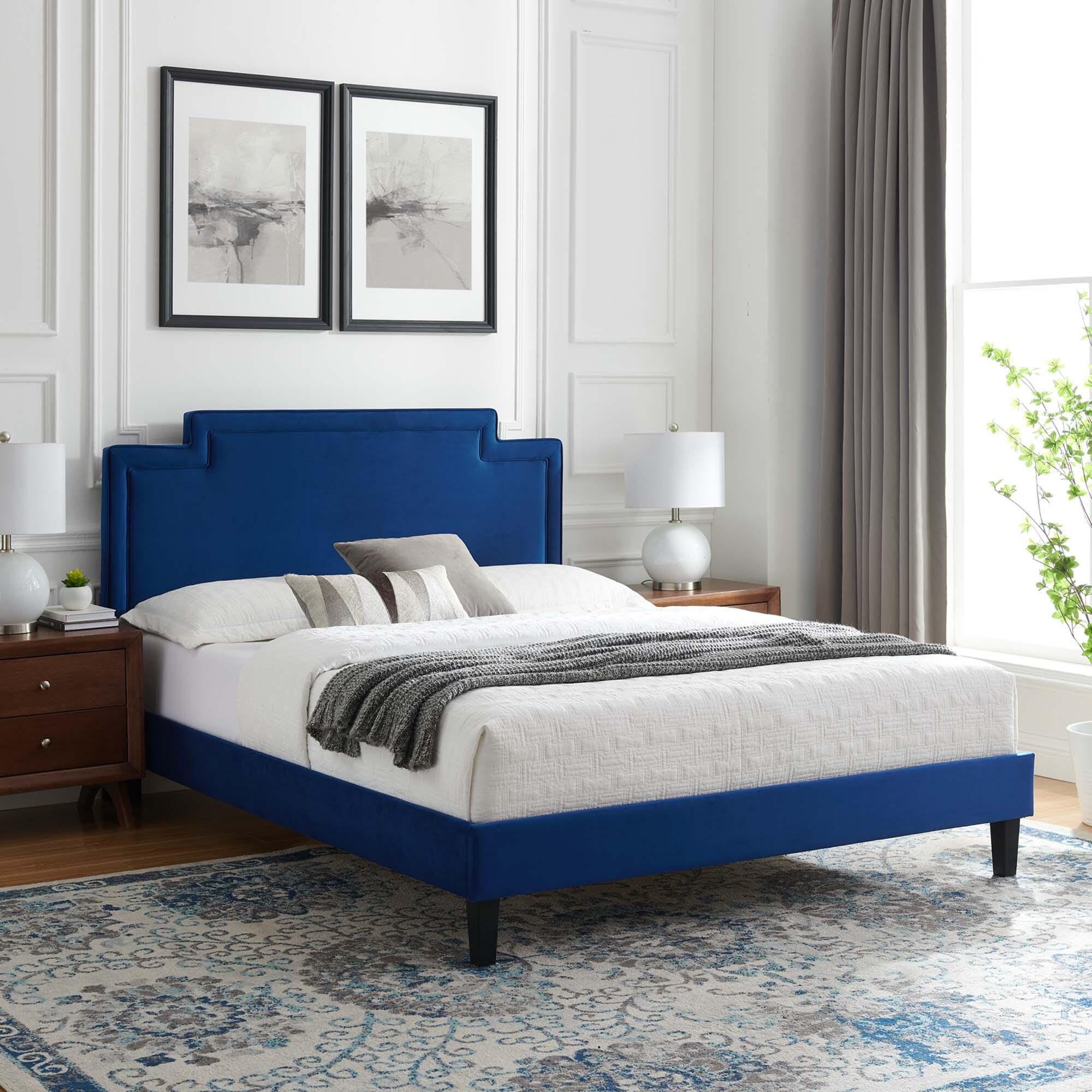 Click here for Modway Liva King Bed  Navy prices