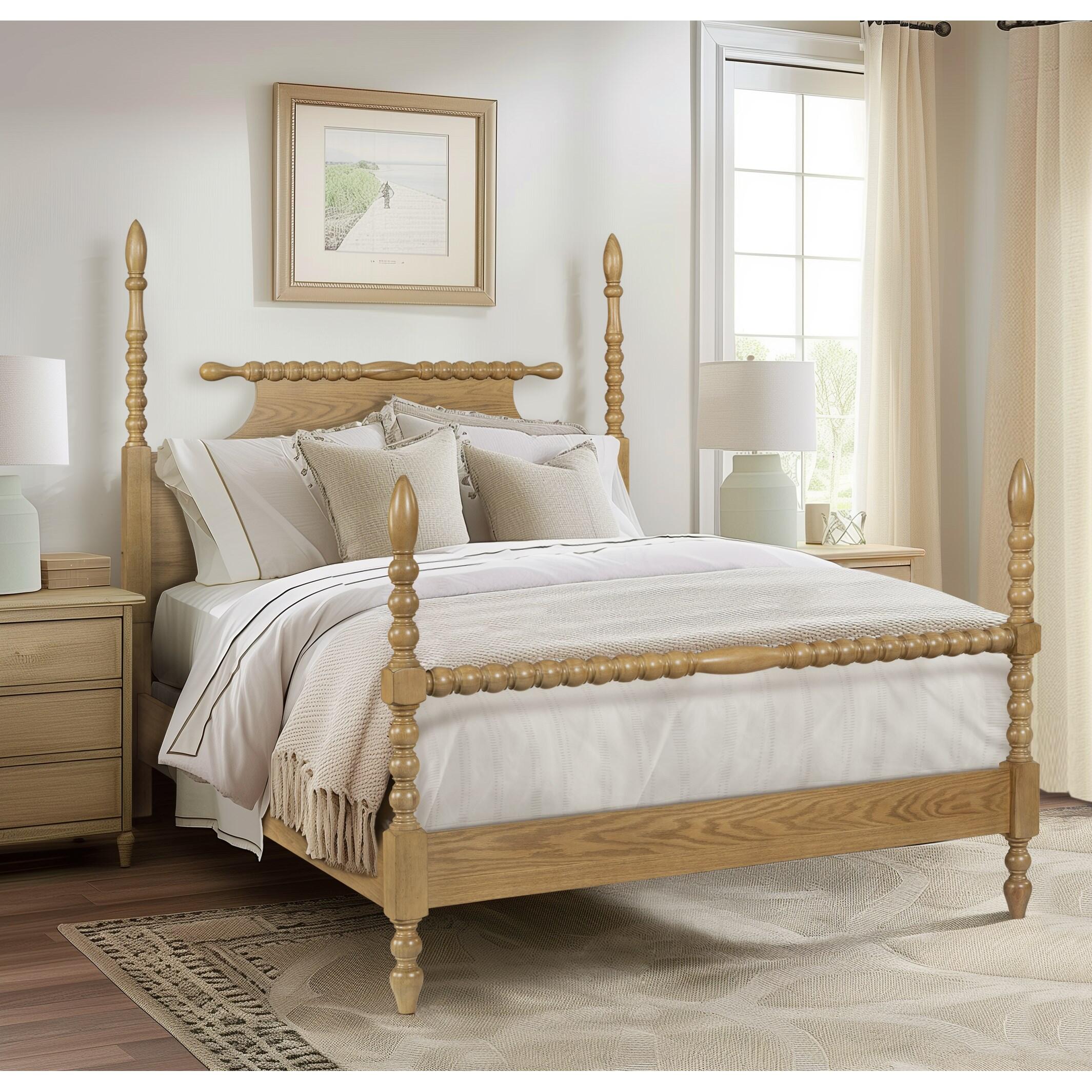 Click here for Madison Park Signature Rolling Pin Queen Bed  Natu... prices