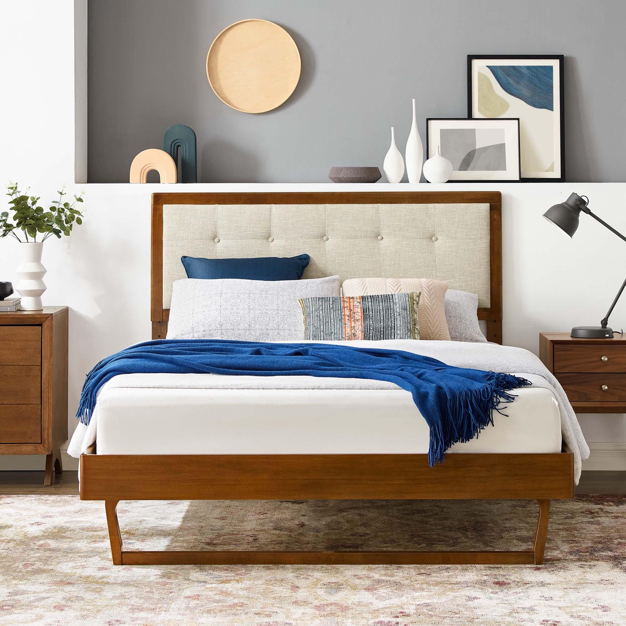 Click here for Modway Willow Queen Platform Bed With Angular Fram... prices