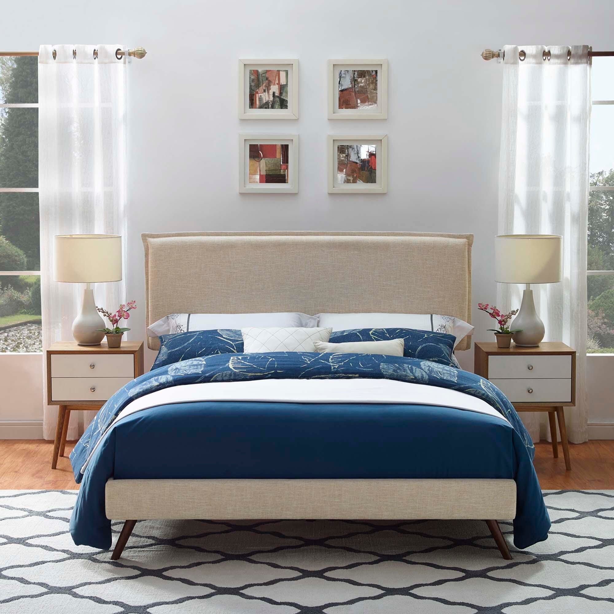Click here for Modway Amaris Queen Platform Bed with Splayed Legs... prices