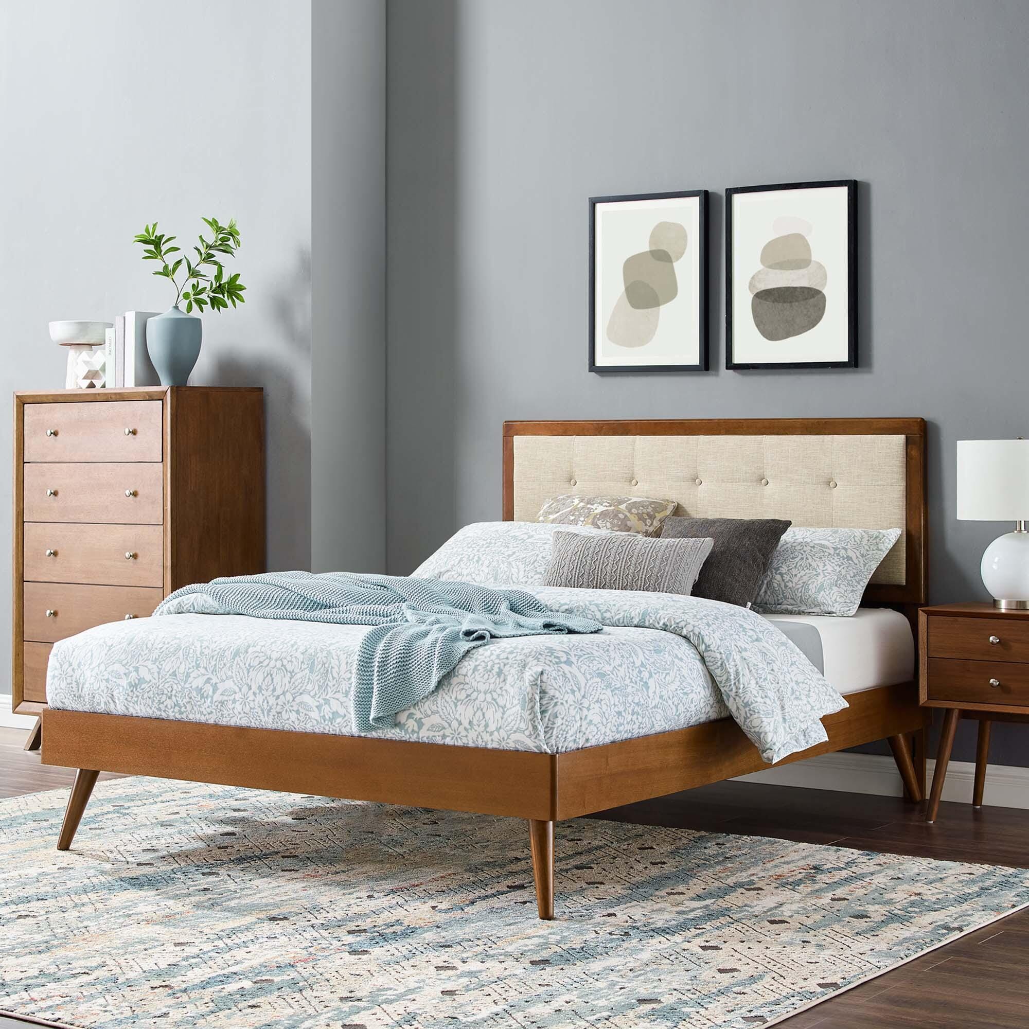 Click here for Modway Willow Queen Platform Bed With Splayed Legs... prices