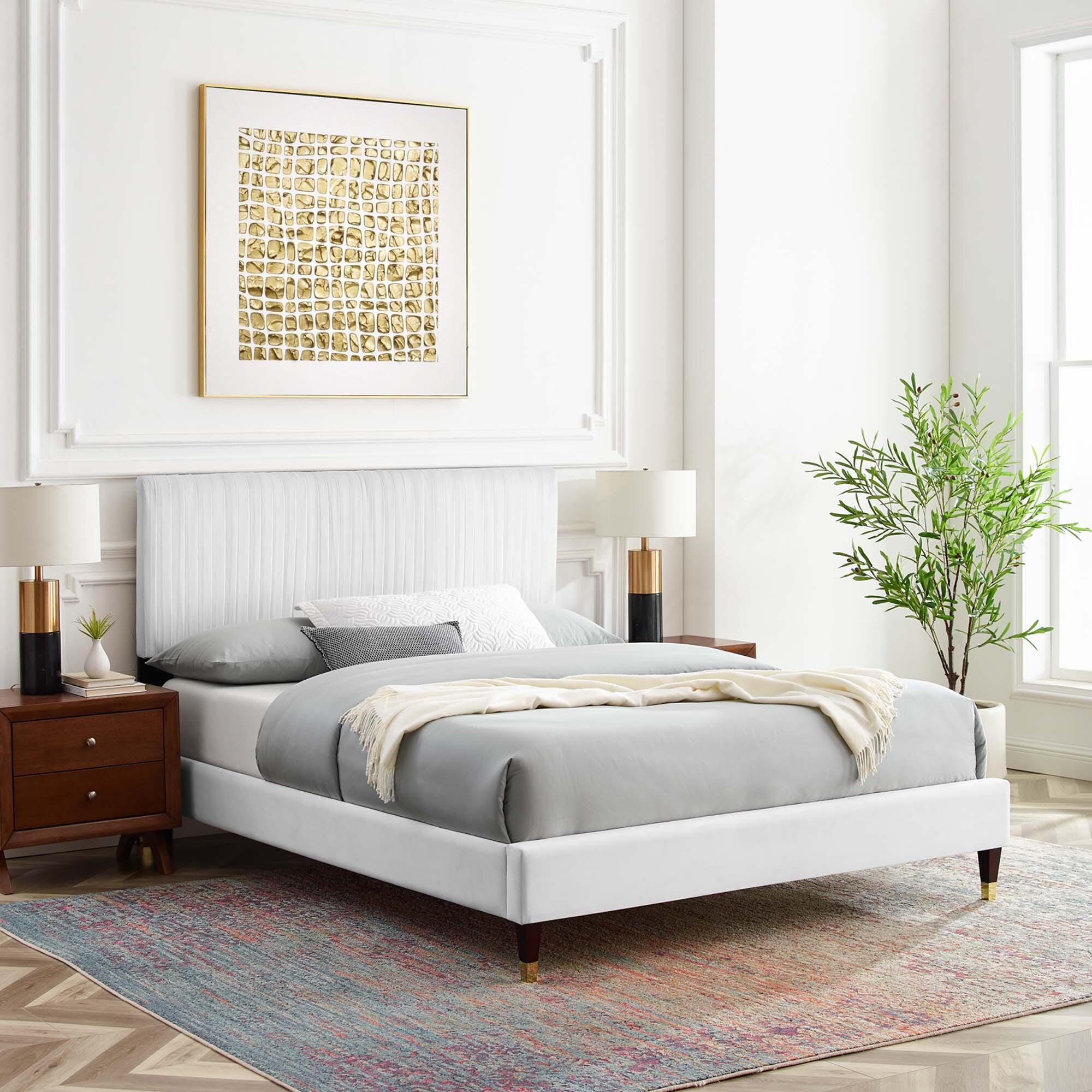 Click here for Modway Peyton Full Platform Bed  White prices