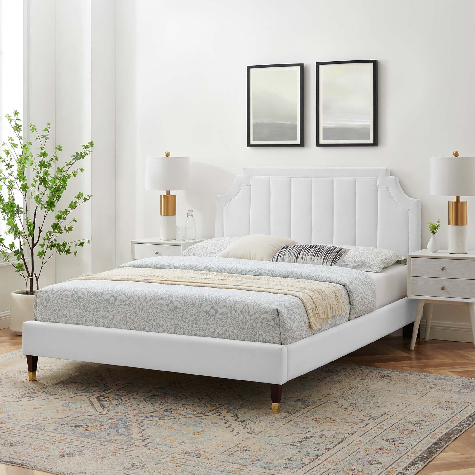 Click here for Modway Sienna Queen Platform Bed  White prices