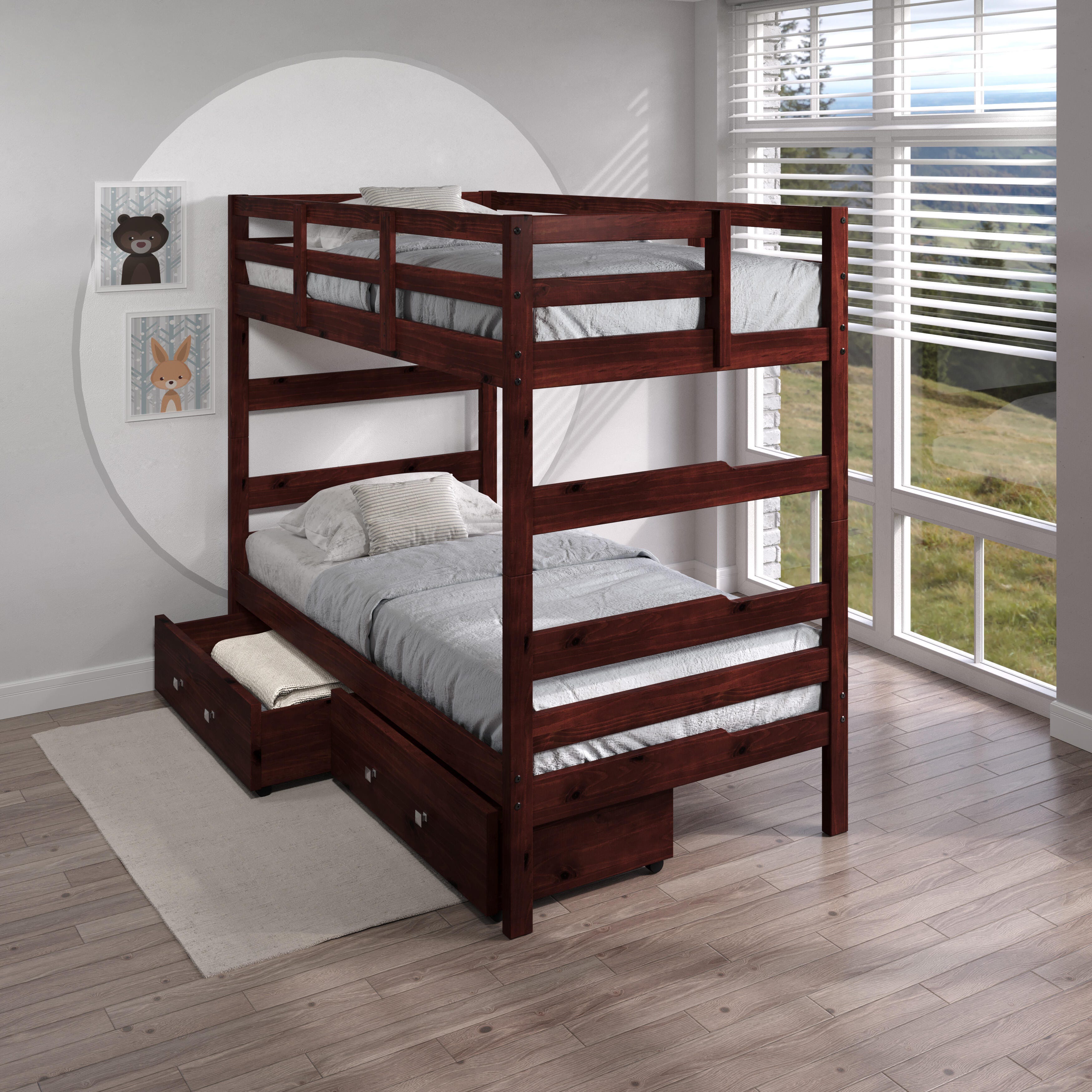 Click here for Donco Kids Promo Shaker Twin over Twin Bunkbed wit... prices