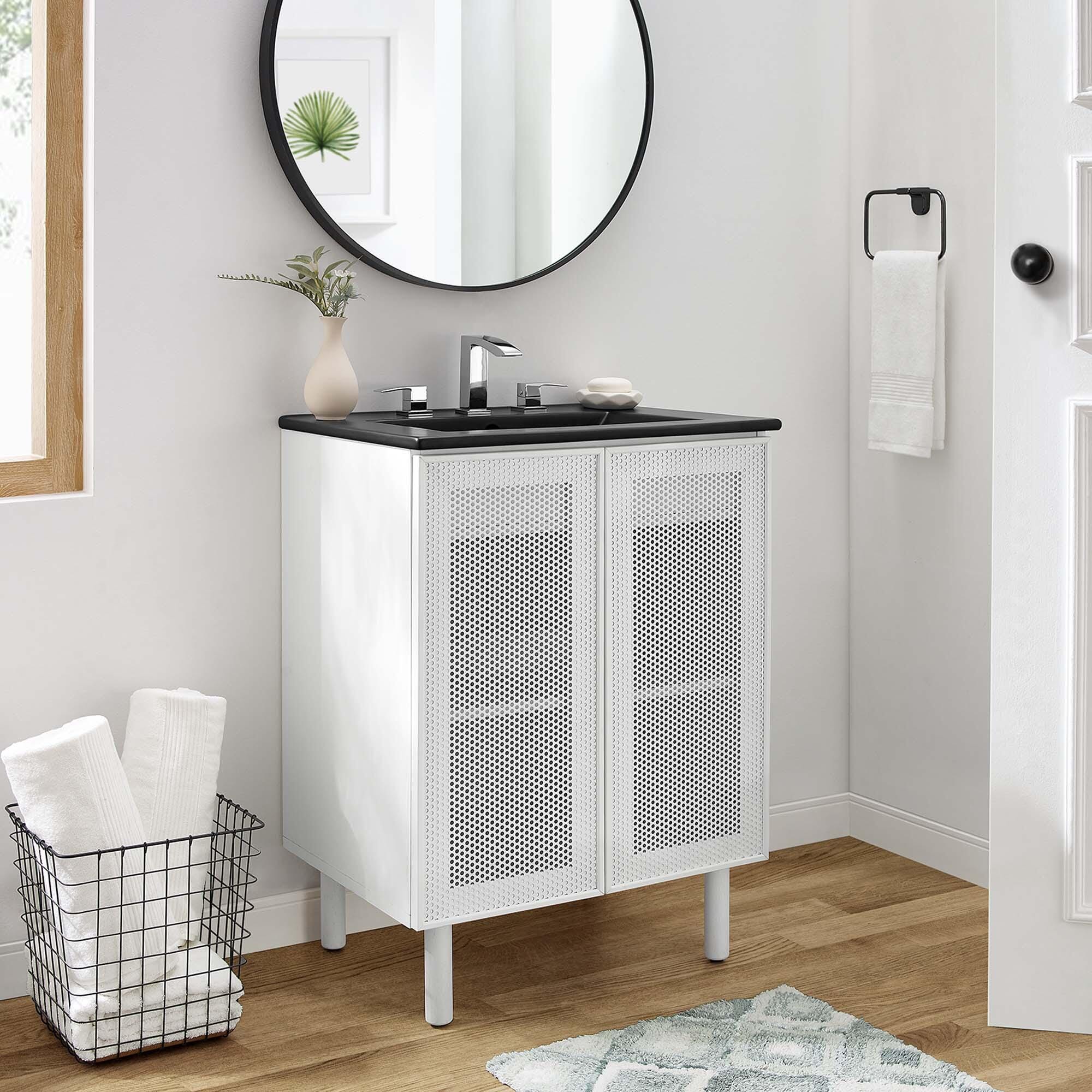 Click here for Modway Calla 25 Bathroom Vanity  Black/White prices