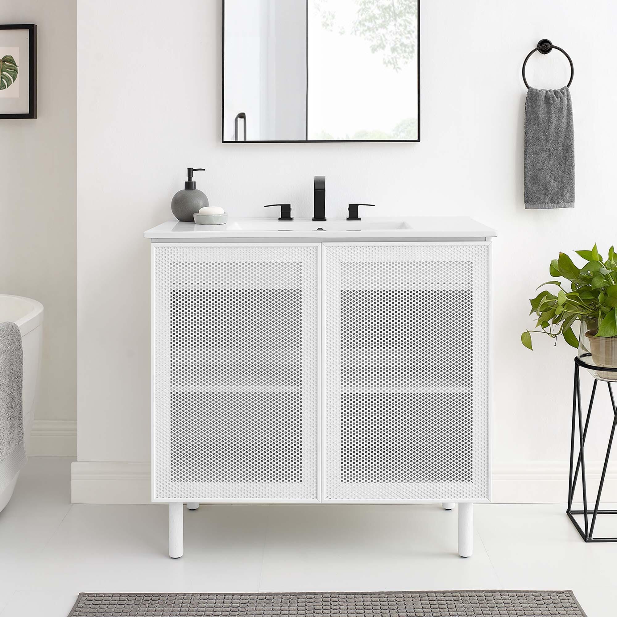 Click here for Modway Calla 36 Bathroom Vanity  White prices