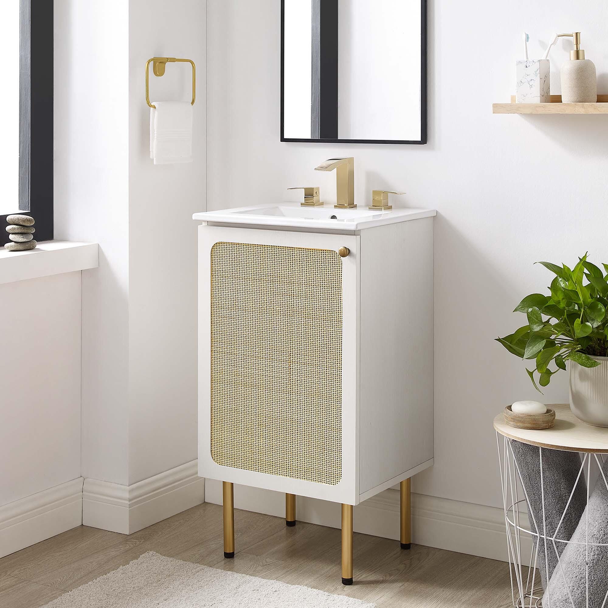 Click here for Modway Chaucer 18 Bathroom Vanity  White prices
