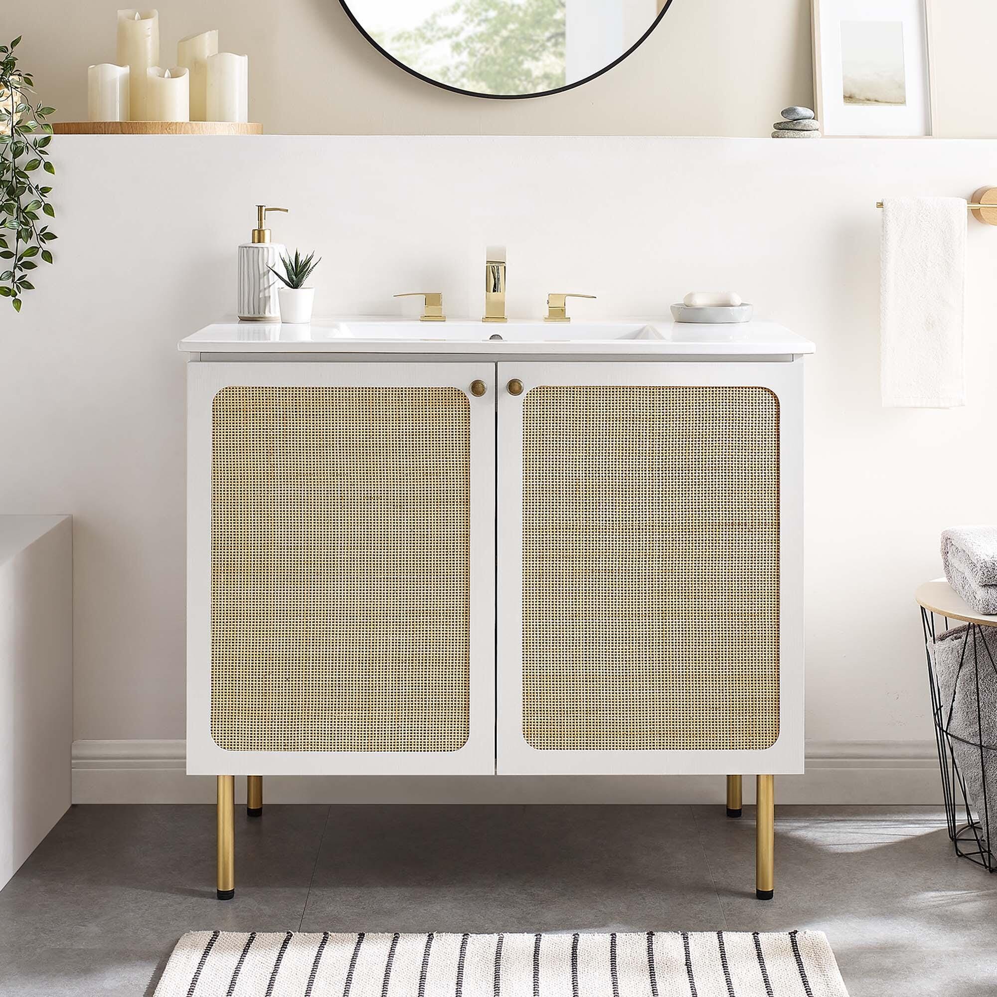 Click here for Modway Chaucer 36 Bathroom Vanity  White prices