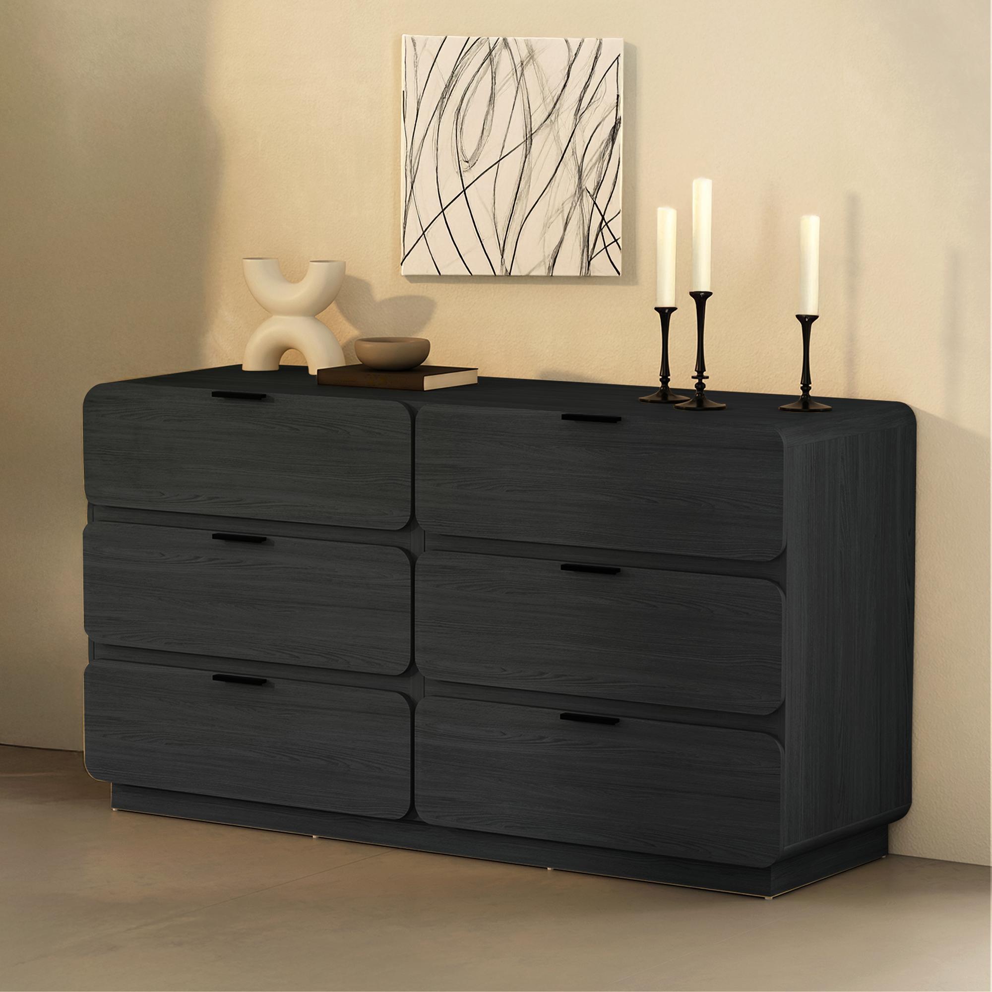 Click here for Manhattan Comfort Chrystie 6 Drawer Dresser  Black prices