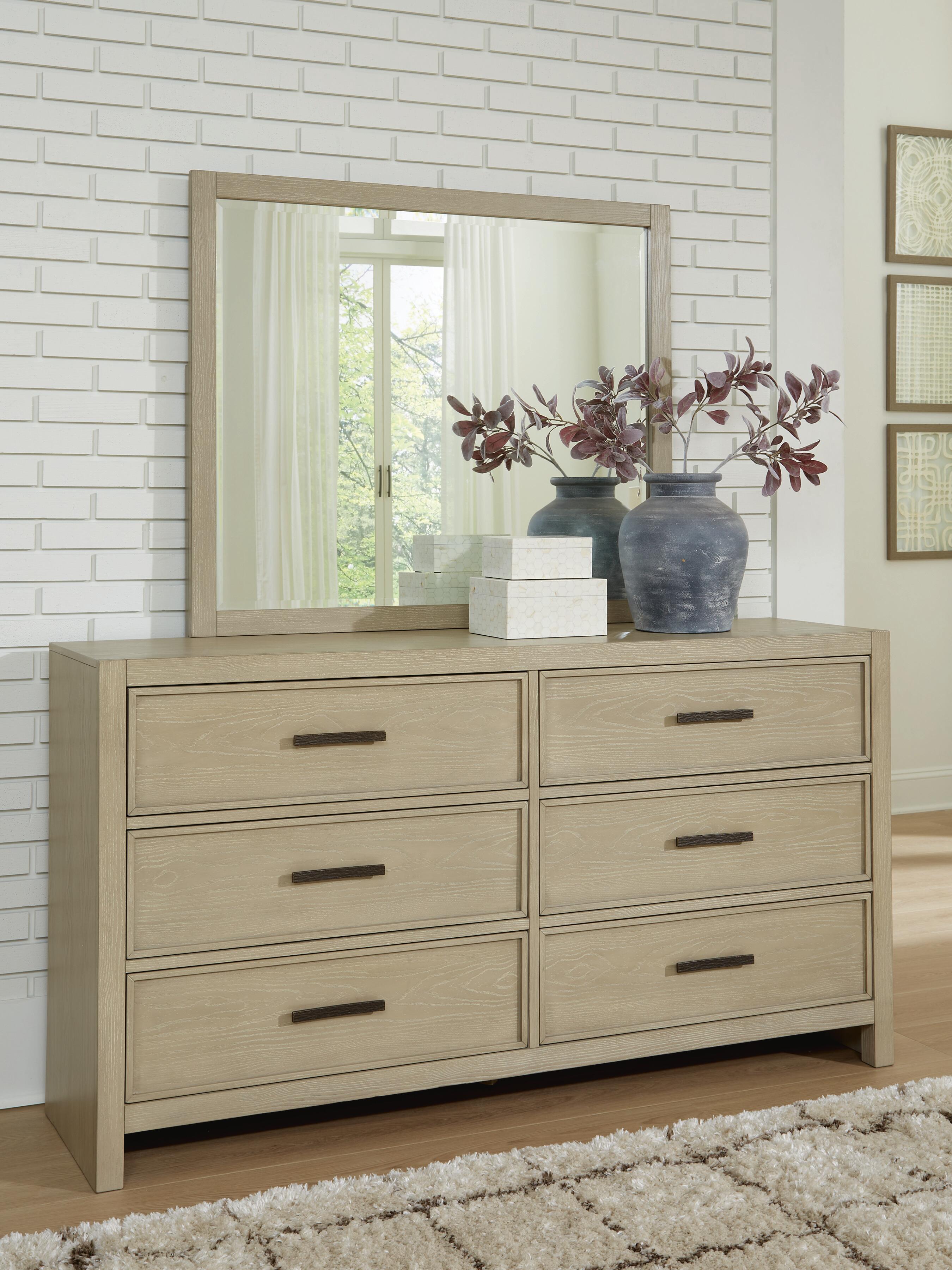 Click here for Calmoro 6 Drawer Dresser and Mirror  Gray prices
