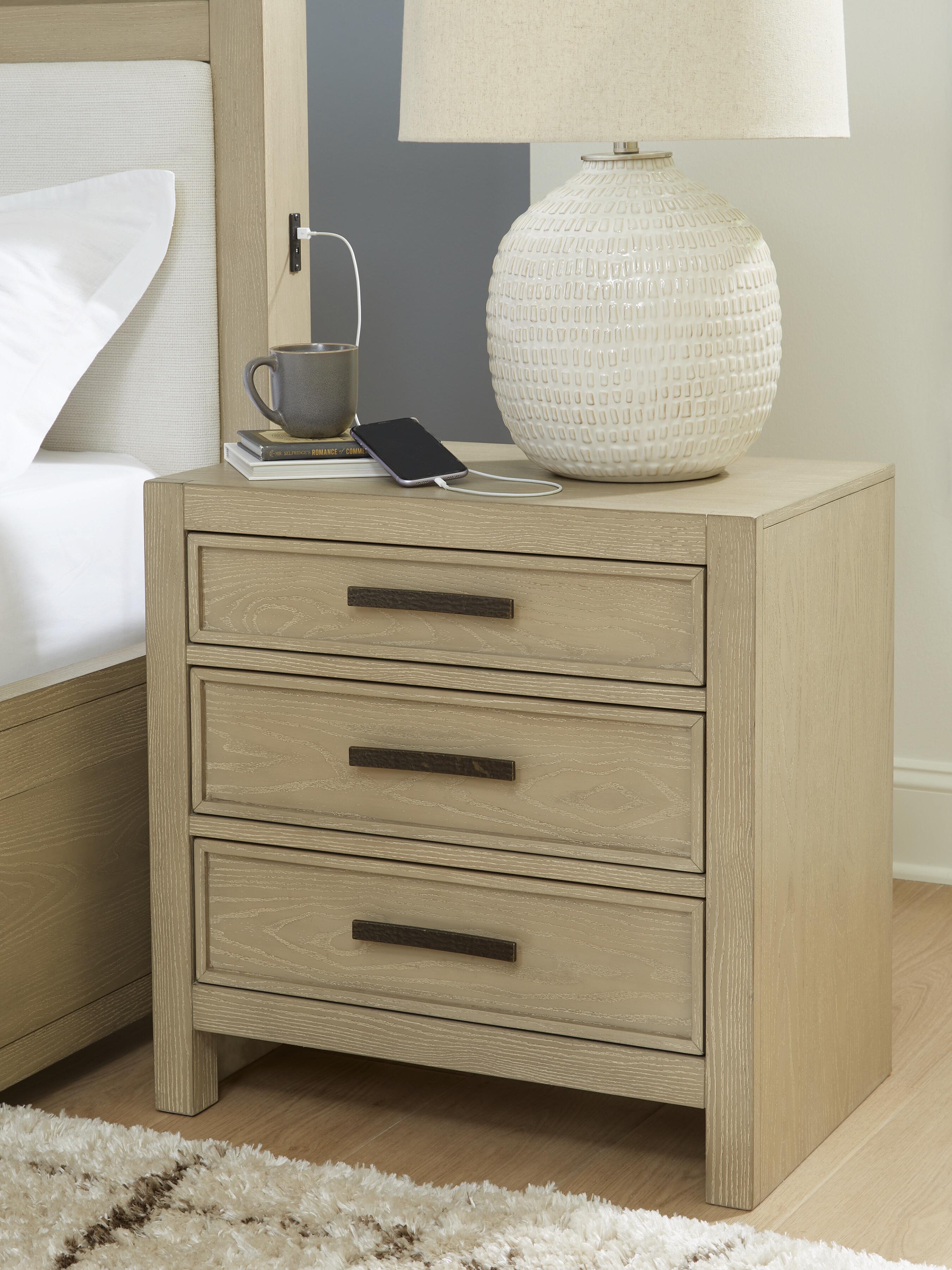 Click here for Calmoro 26 3 Drawer Nightstand  Gray prices