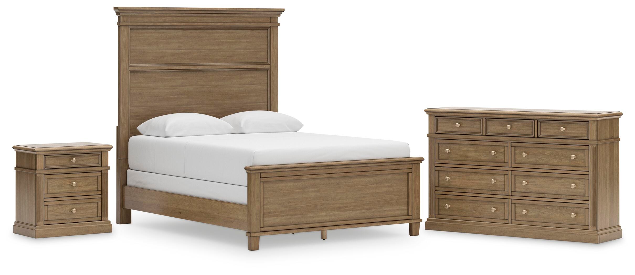 Click here for Mylarken Queen Panel Bed with Dresser and Nightsta... prices