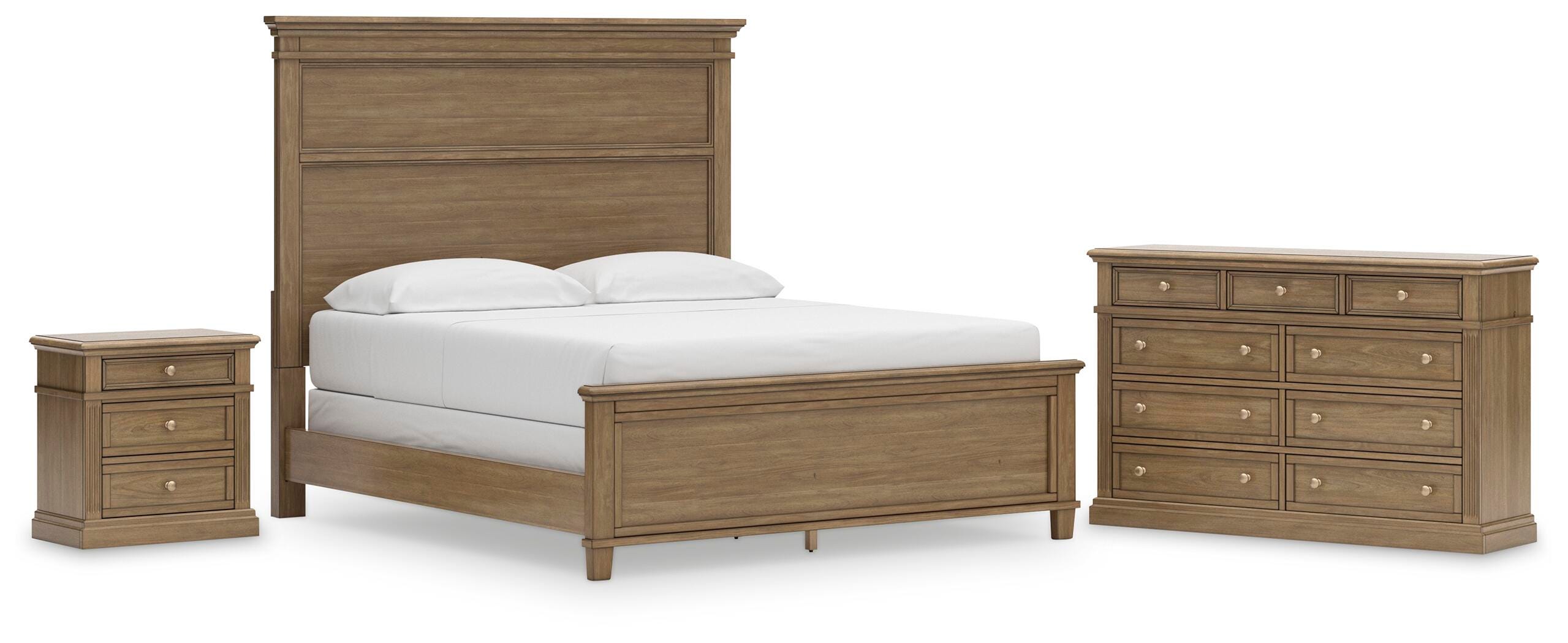 Click here for Mylarken California King Panel Bed with Dresser an... prices