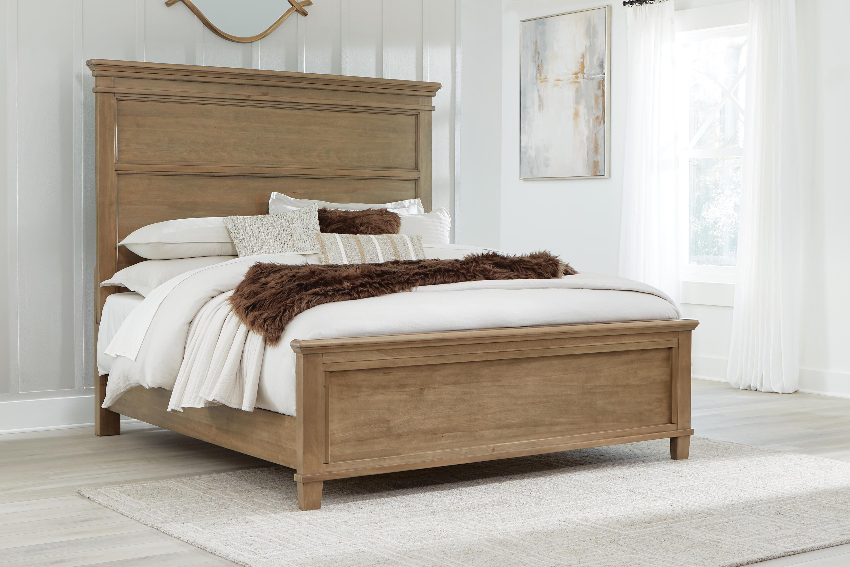 Click here for Mylarken California King Panel Bed  Brown prices