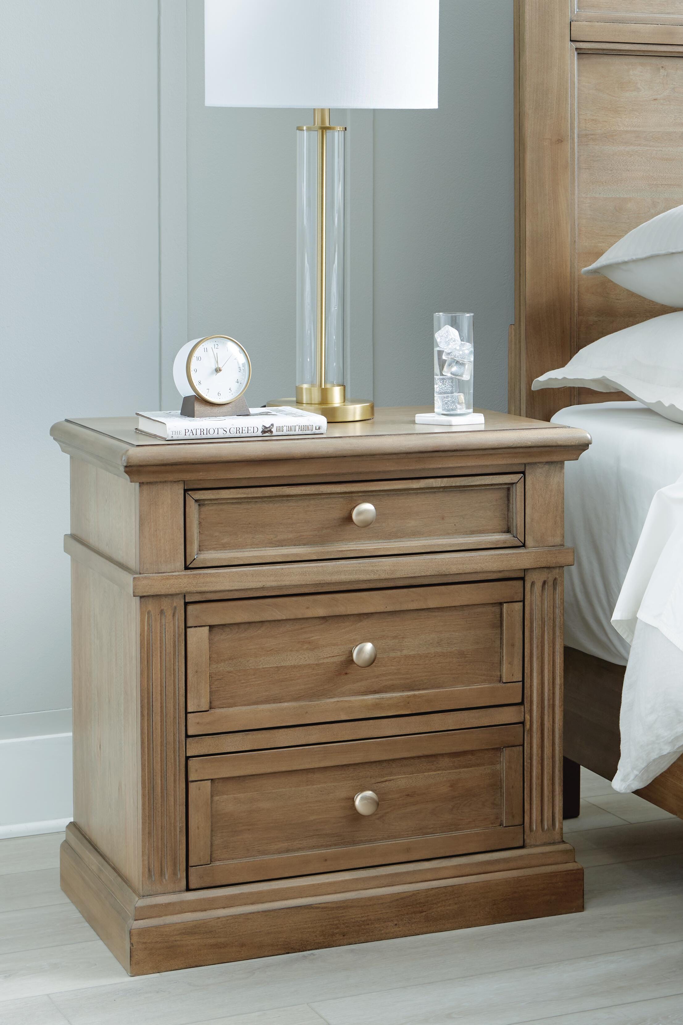Click here for Mylarken 28 3 Drawer Nightstand  Brown prices