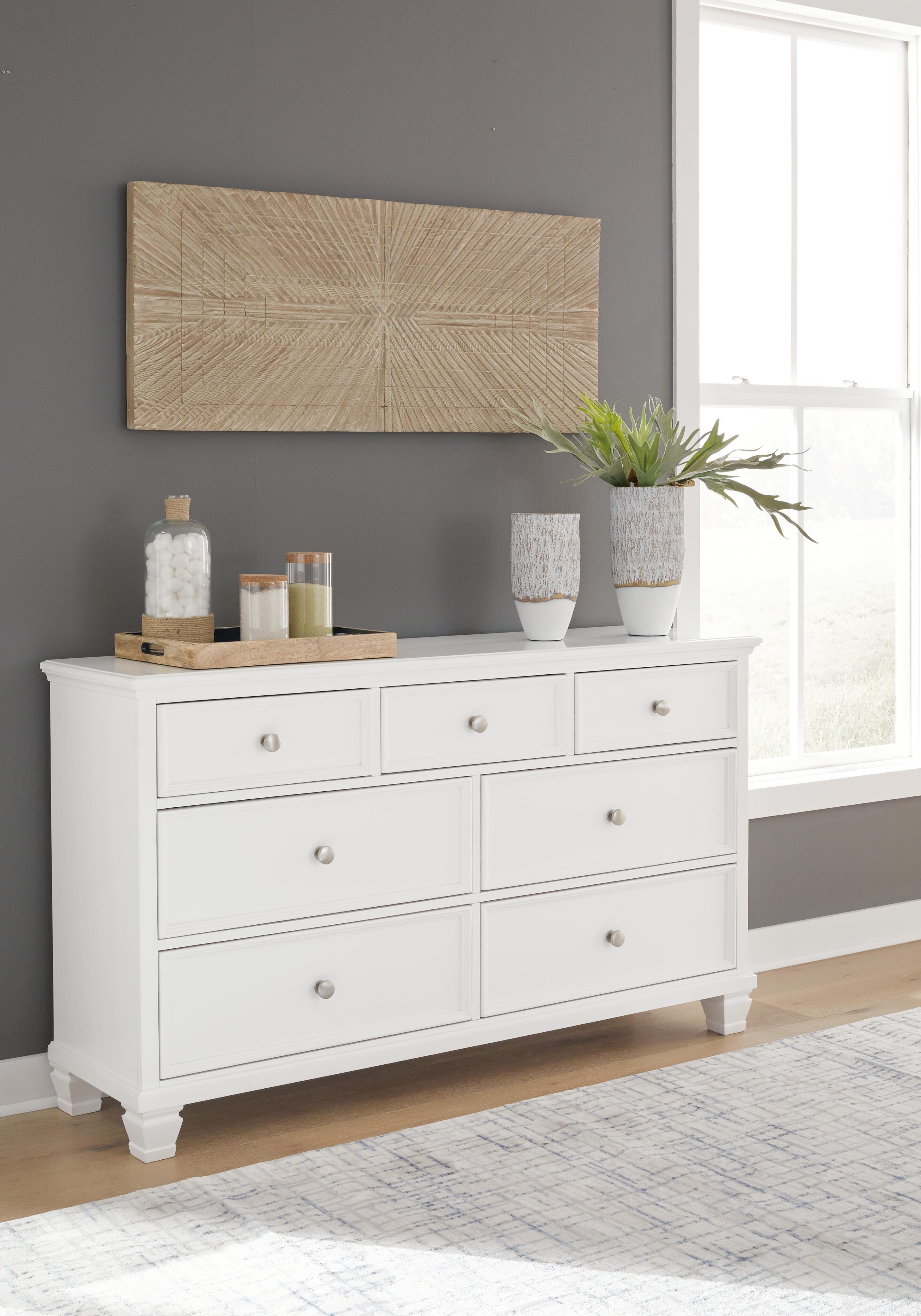 Click here for Fortman 7 Drawer Dresser  White prices
