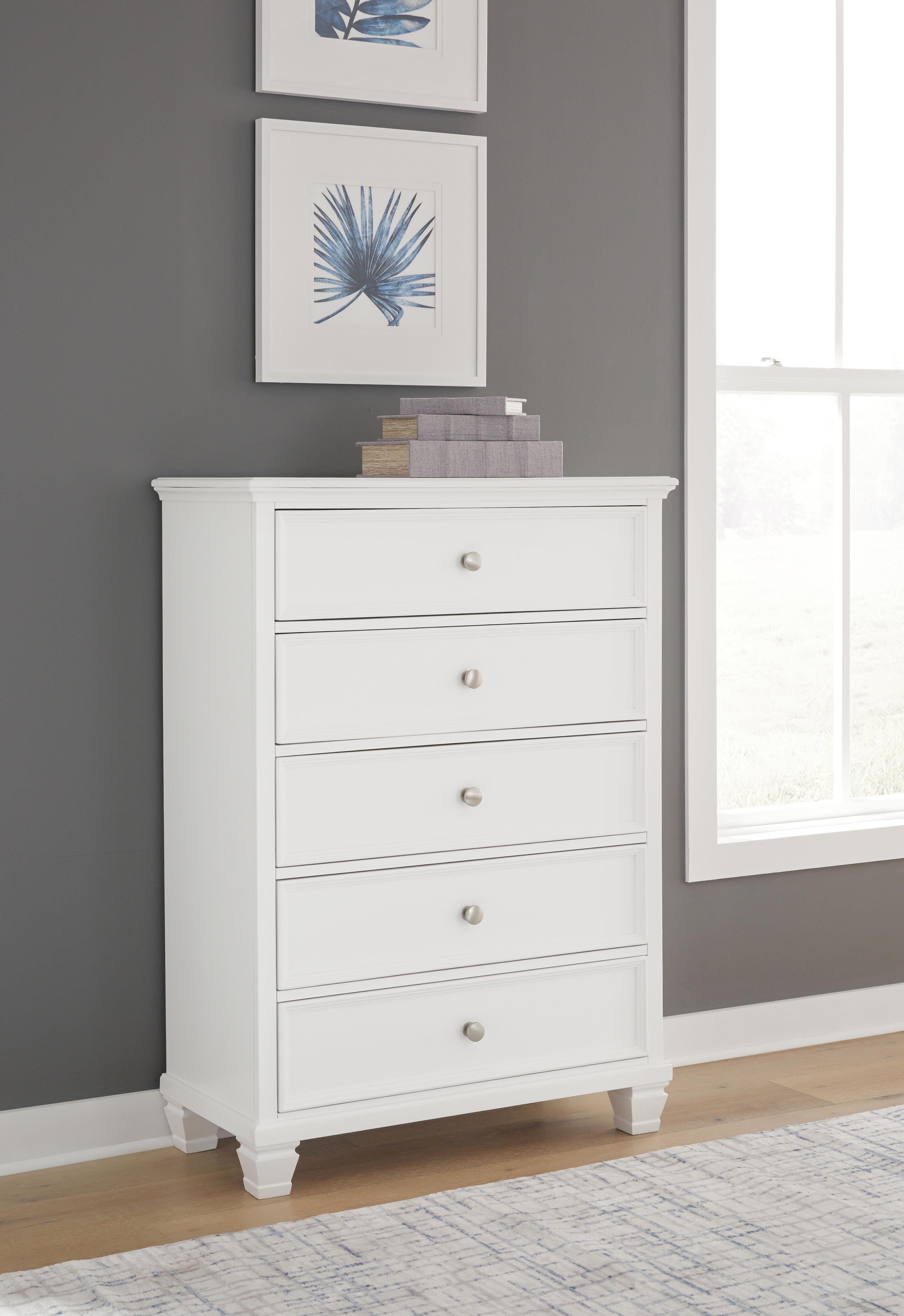 Click here for Fortman 5 Drawer Dresser  White prices