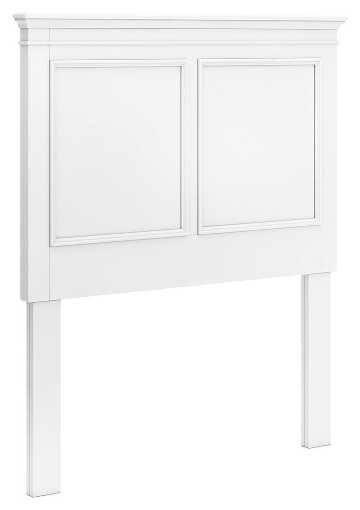 Click here for Fortman Twin Panel Headboard  White prices