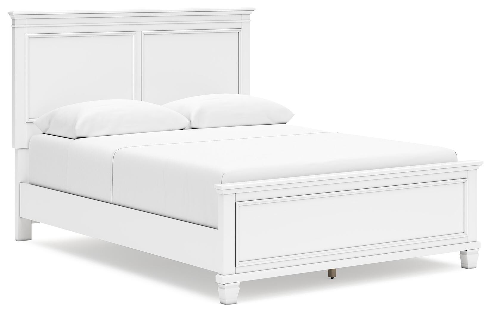 Click here for Fortman Queen Panel Bed  White prices