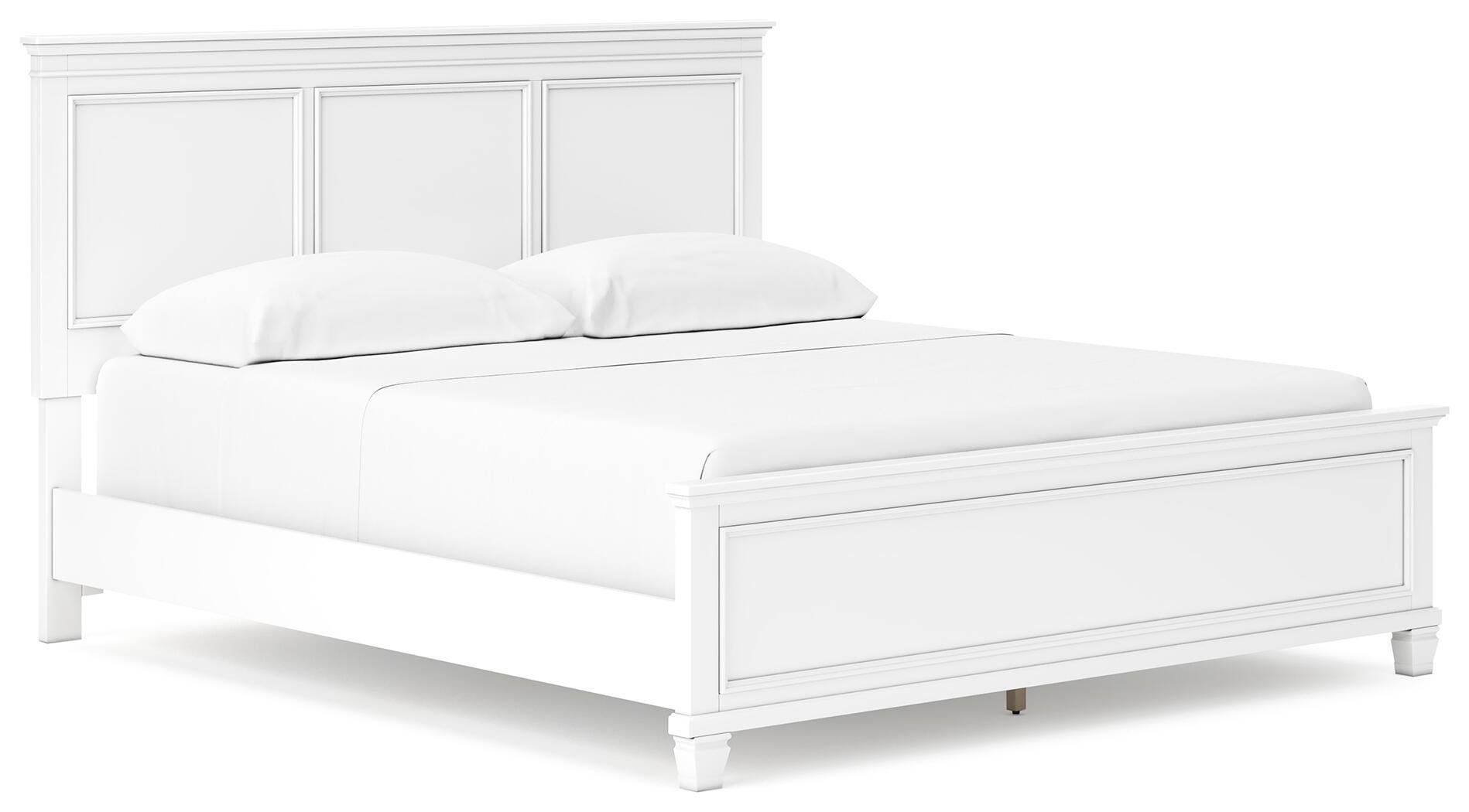 Click here for Fortman California King Panel Bed  White prices