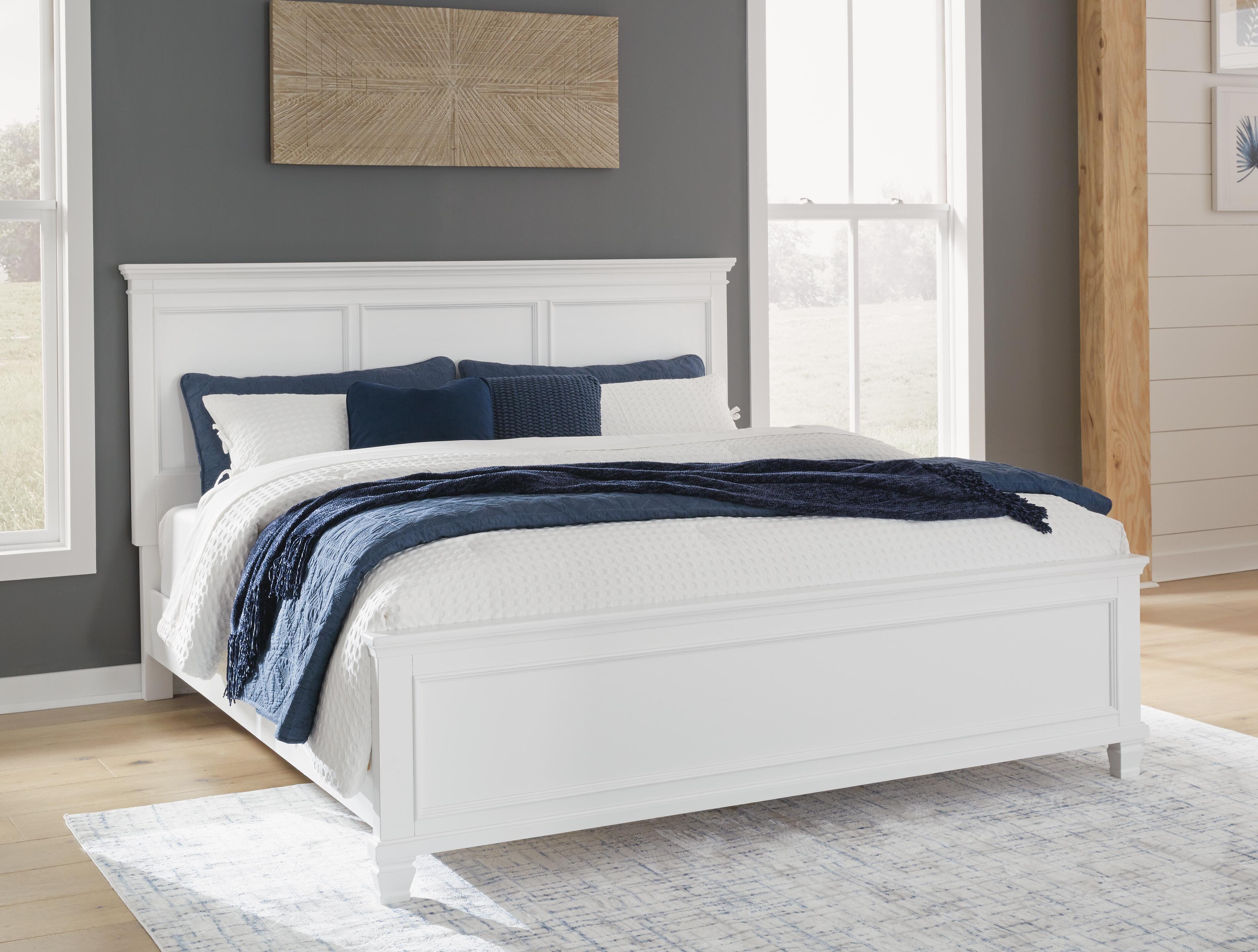 Click here for Fortman King Panel Bed  White prices
