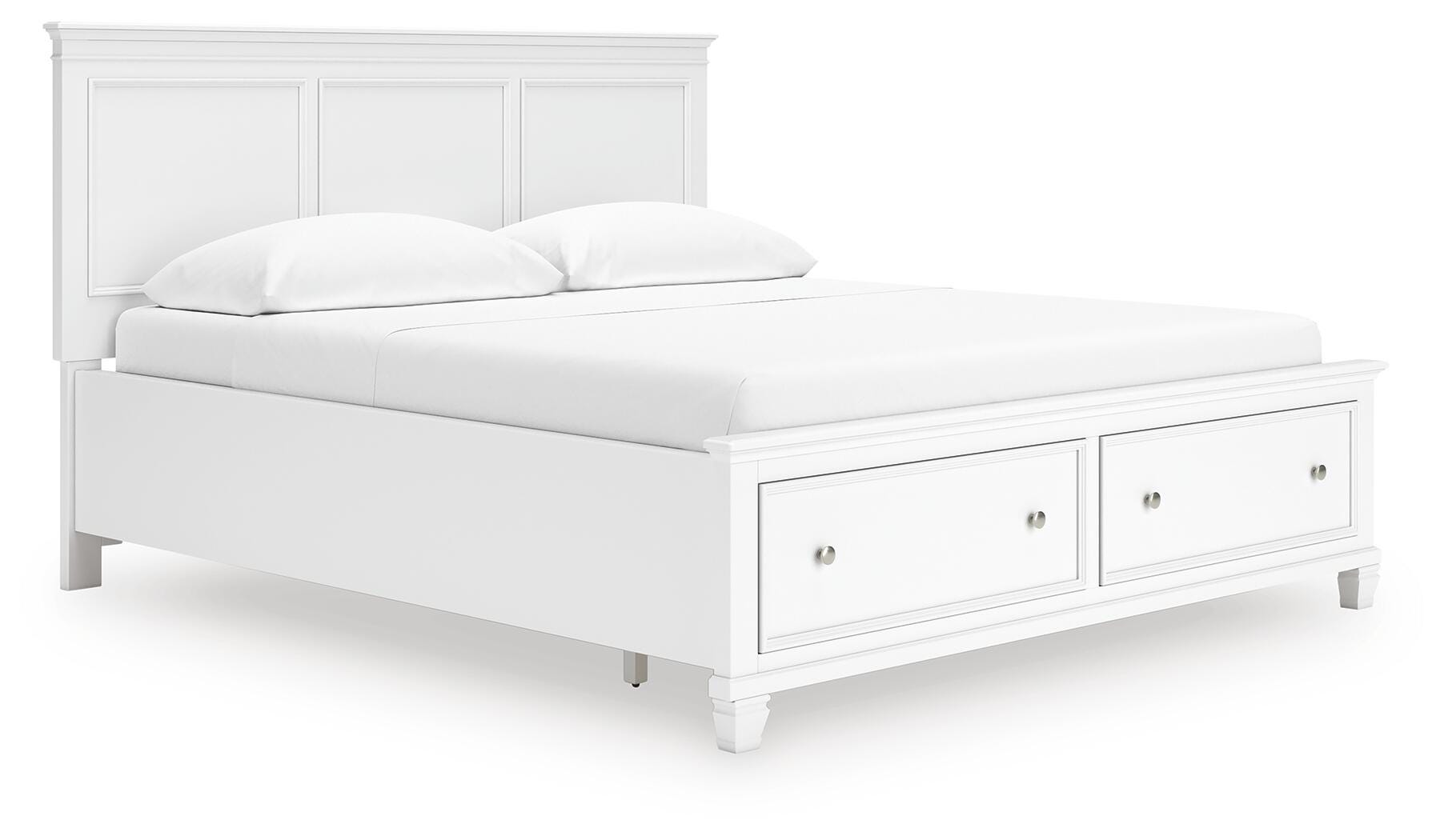 Click here for Fortman California King Panel Storage Bed  White prices