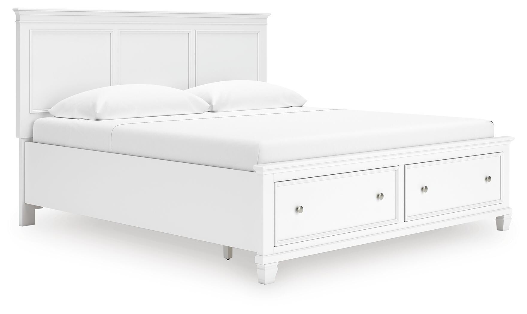Click here for Fortman King Panel Storage Bed  White prices