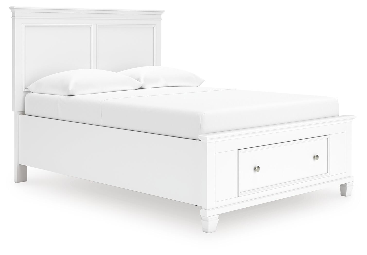 Click here for Fortman Full Panel Storage Bed  White prices