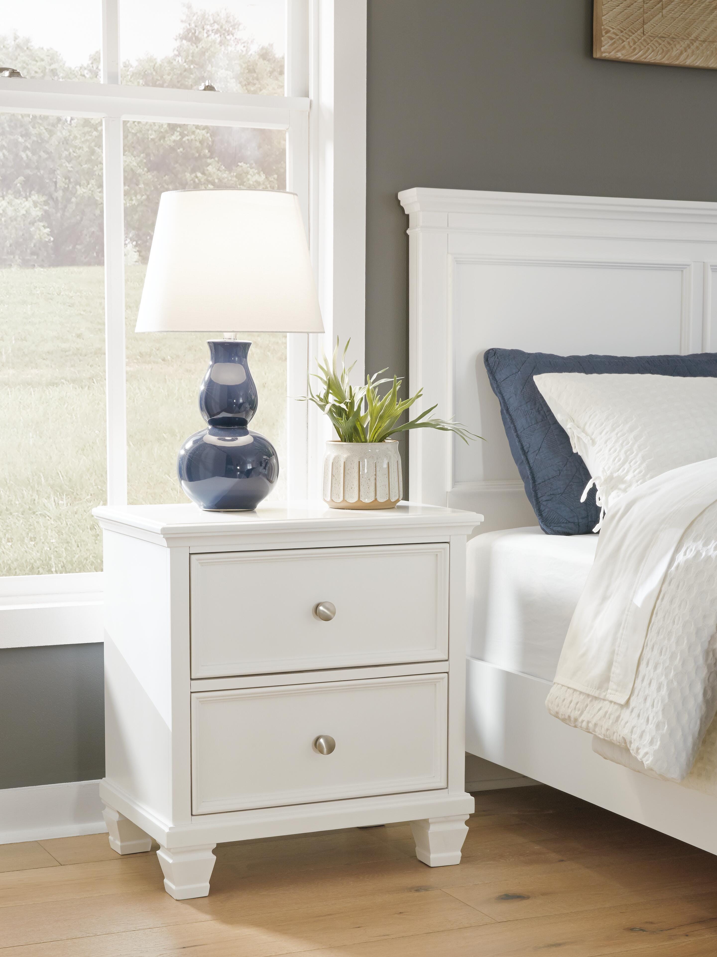 Click here for Fortman 25 2 Drawer Nightstand  White prices