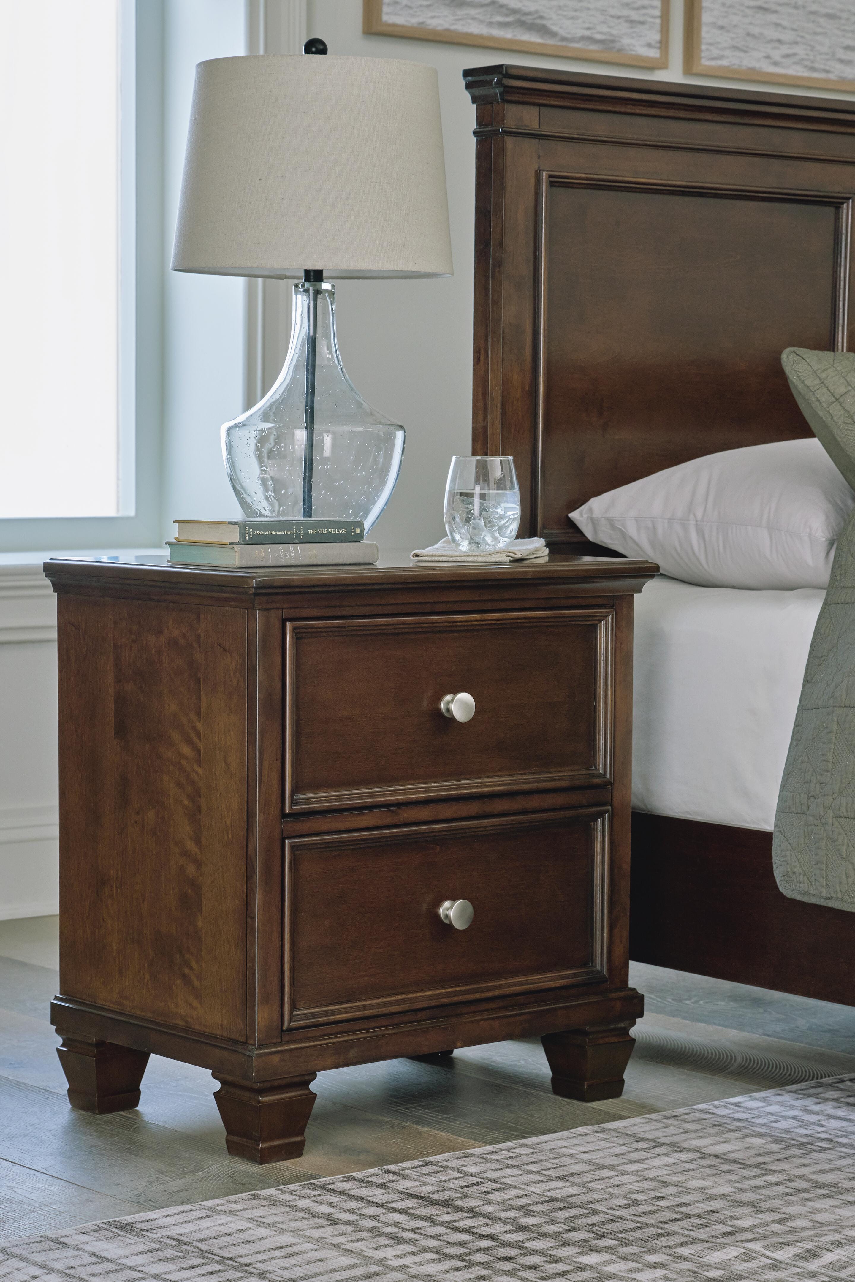 Click here for Danabrin 25 2 Drawer Nightstand  Brown prices