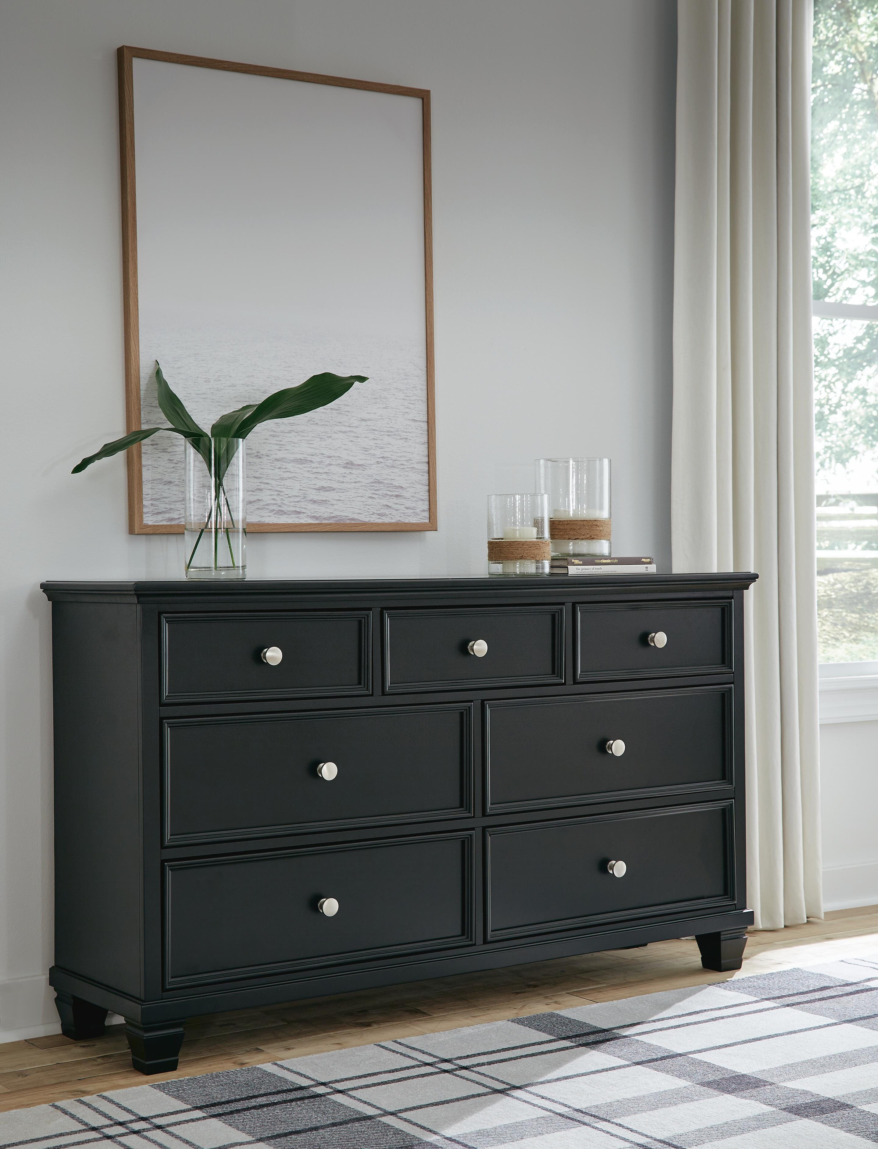 Click here for Lanolee 7 Drawer Dresser  Black prices