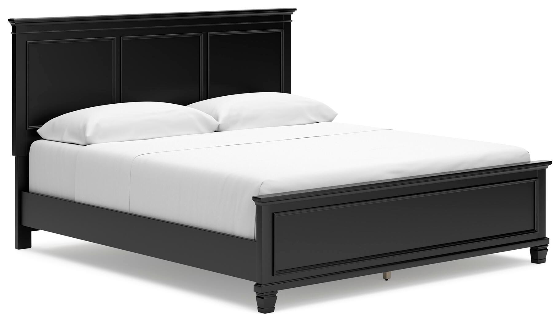 Click here for Lanolee California King Panel Bed  Black prices