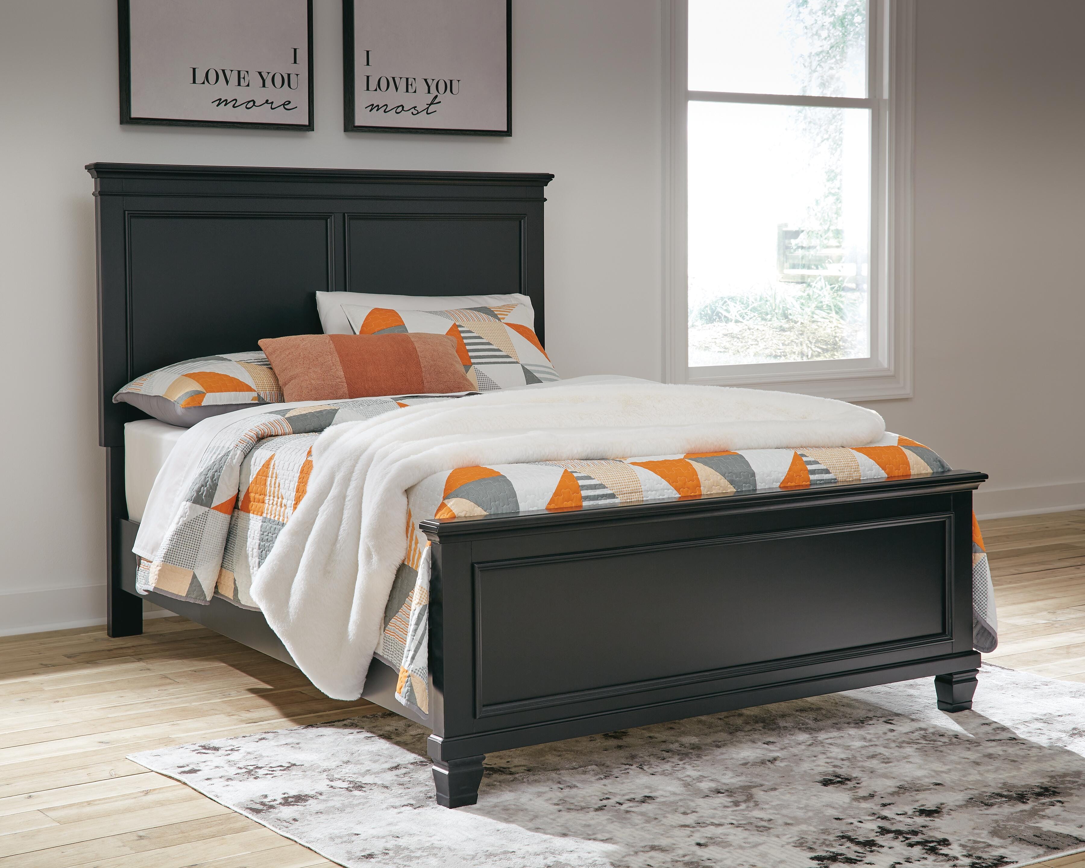 Click here for Lanolee Full Panel Bed  Black prices