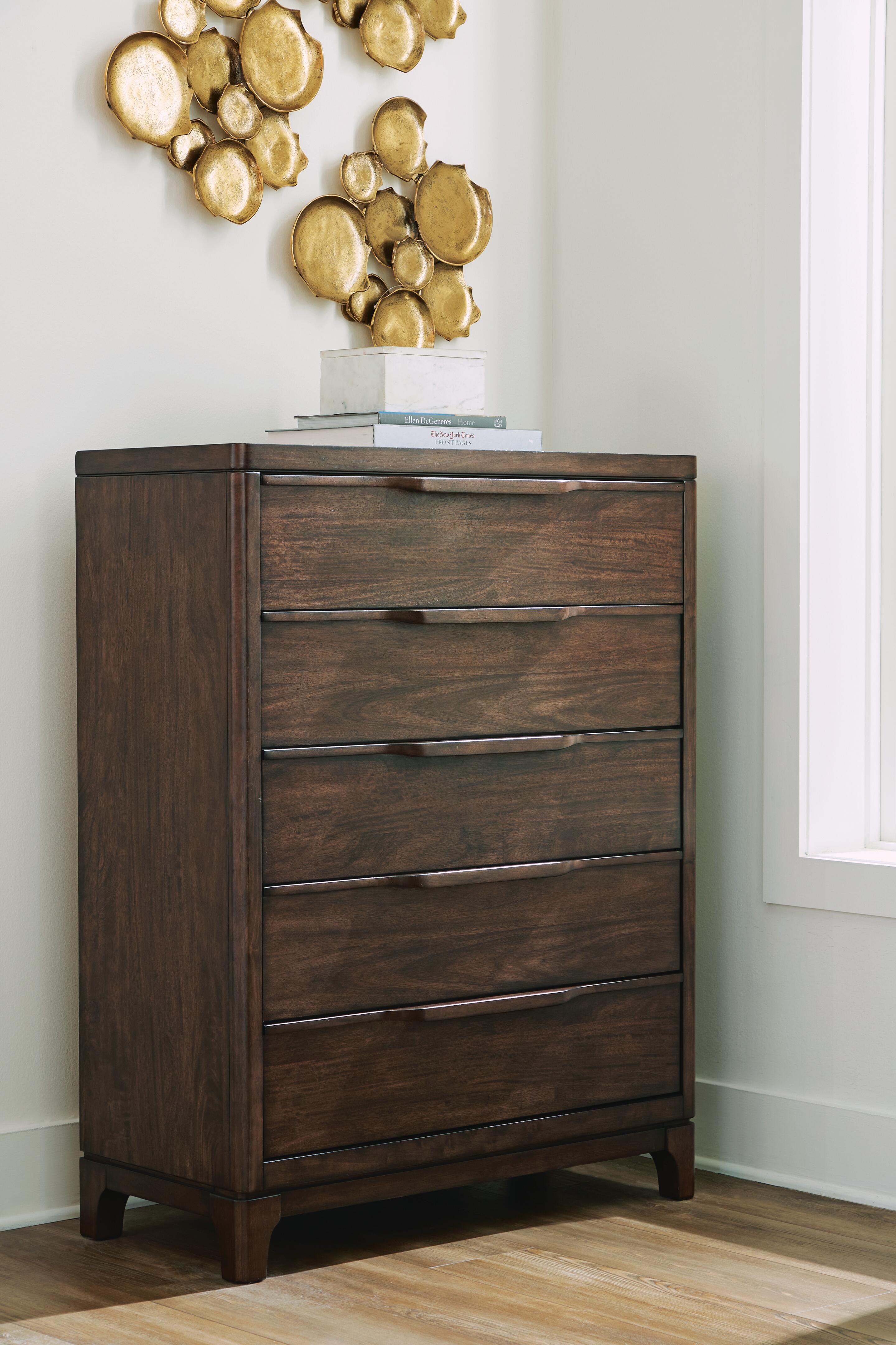 Click here for Korestone 5 Drawer Chest of Drawers  Dark Brown prices