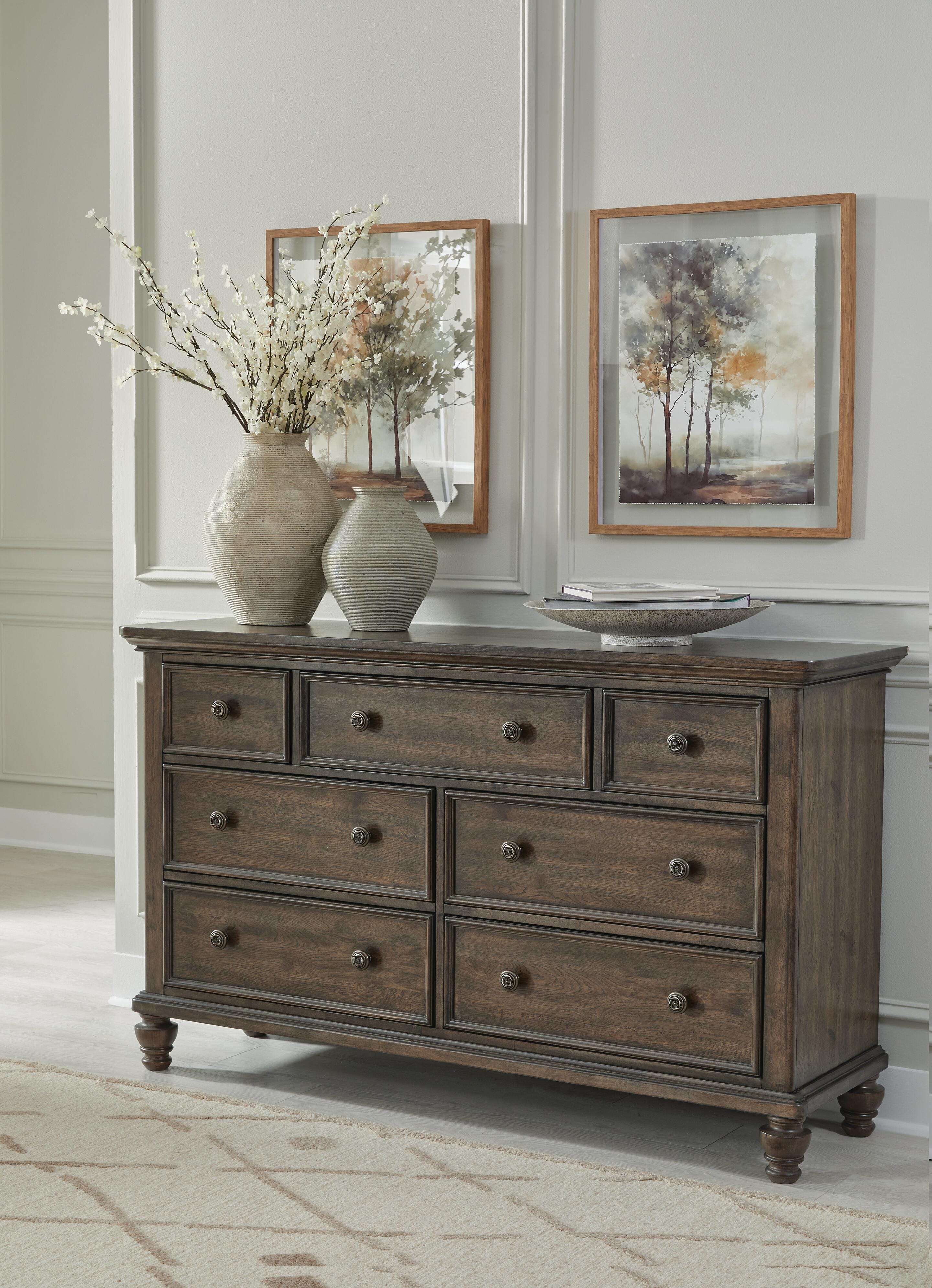 Click here for Veramond 7 Drawer Dresser  Dark Brown prices