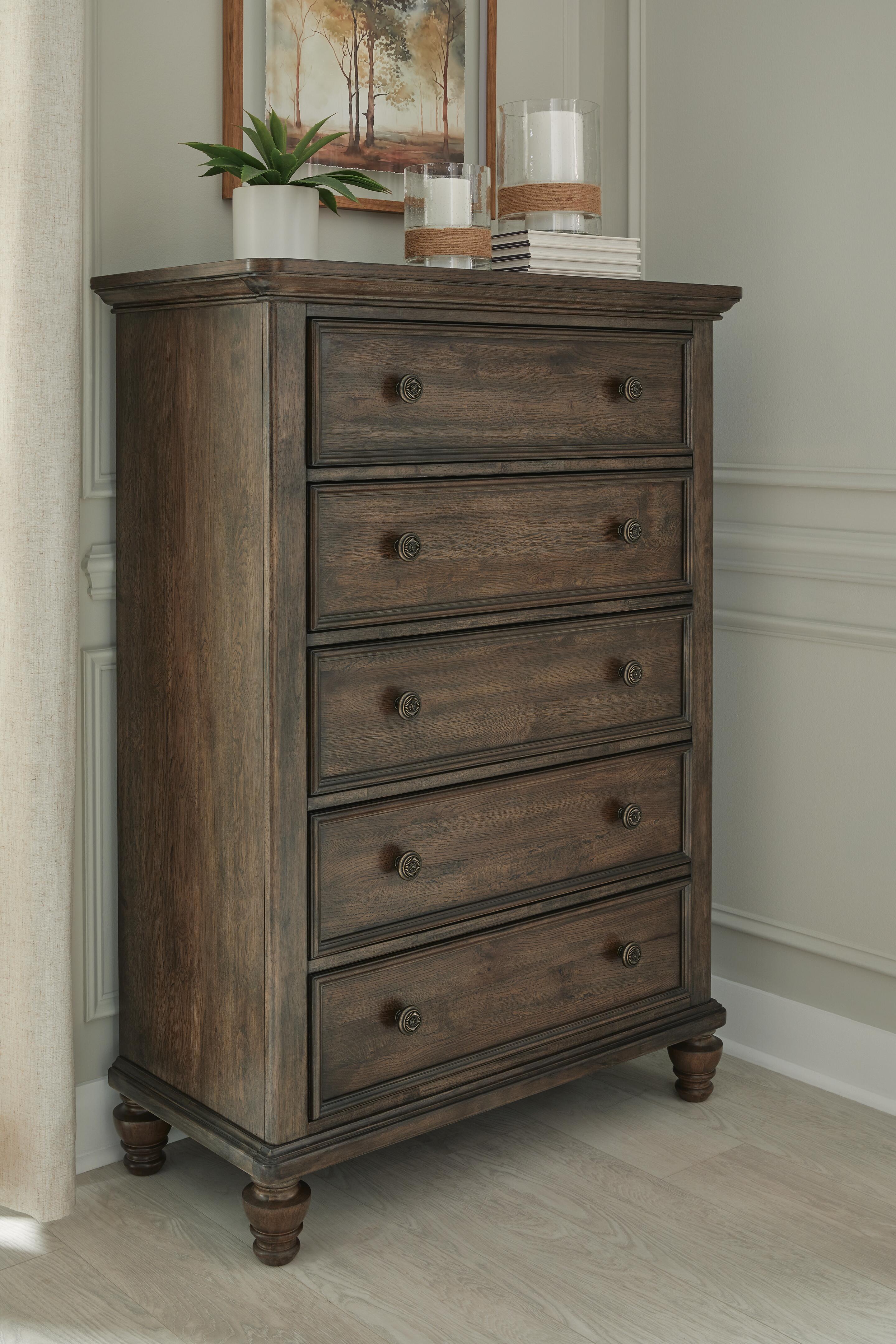 Click here for Veramond 5 Drawer Chest of Drawers  Dark Brown prices
