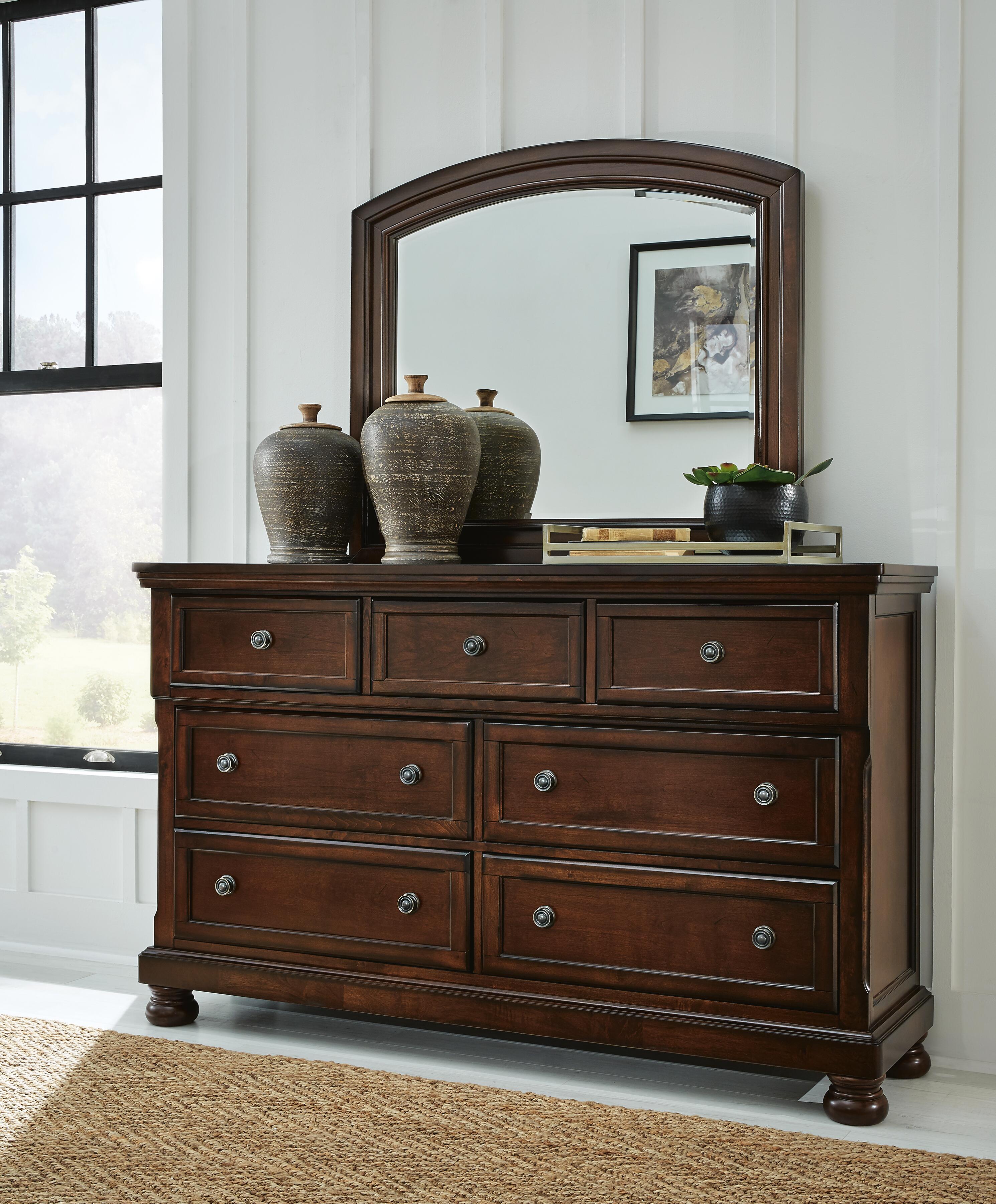 Click here for Porter 7 Drawer Dresser and Mirror  Rustic Brown prices