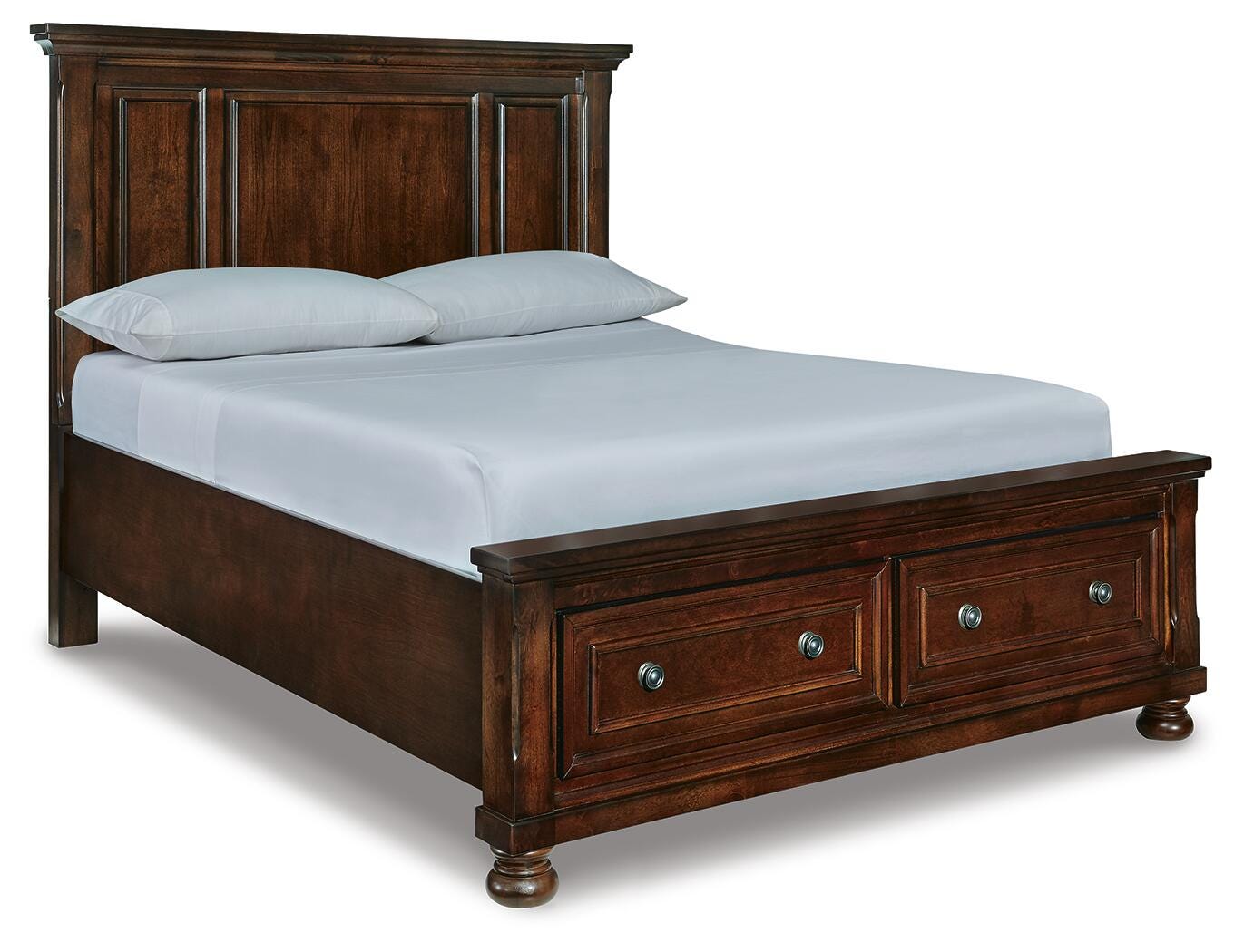 Click here for Porter Queen Panel Storage Bed  Rustic Brown prices