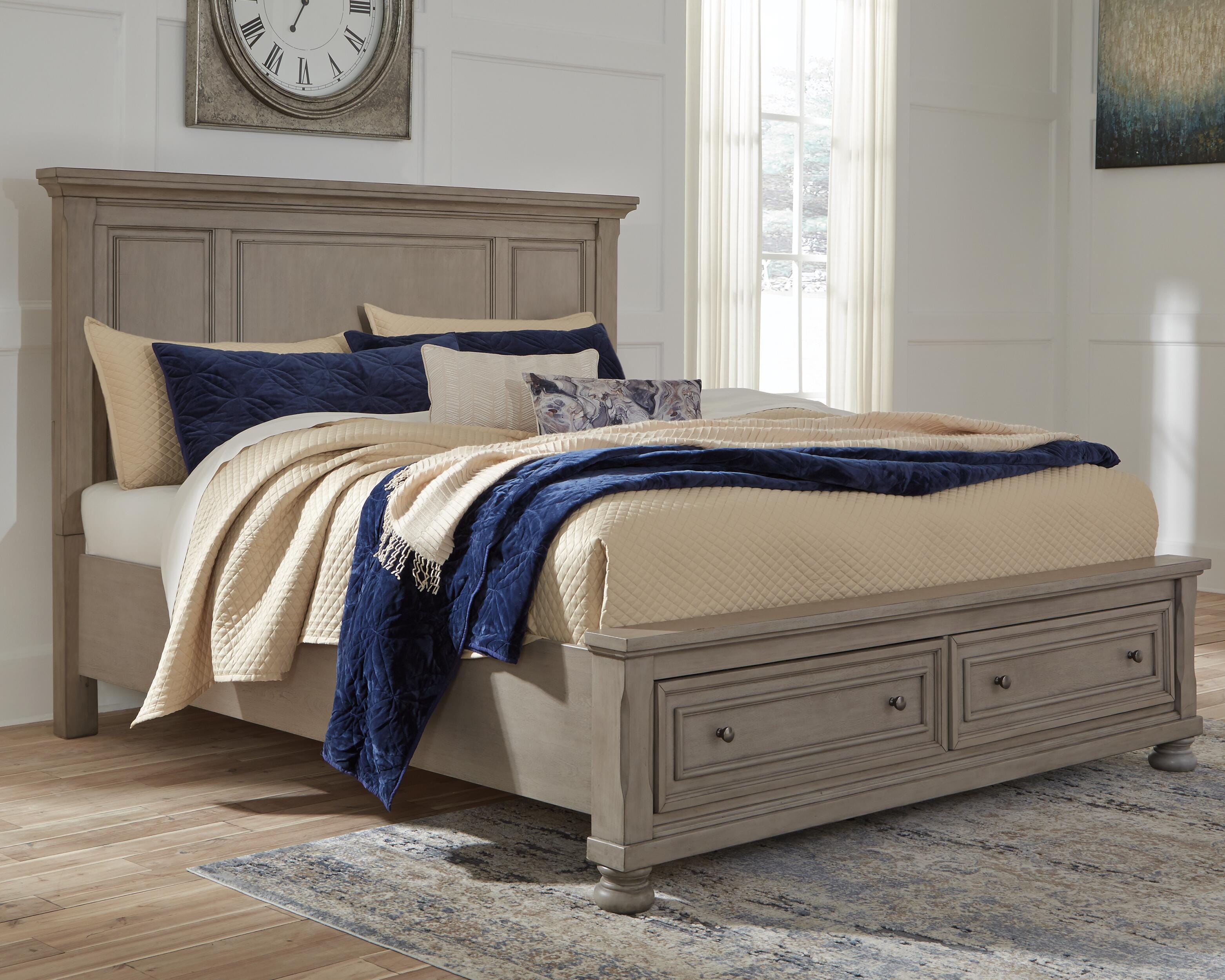 Click here for Lettner Queen Panel Bed with 2 Storage Drawers  Li... prices