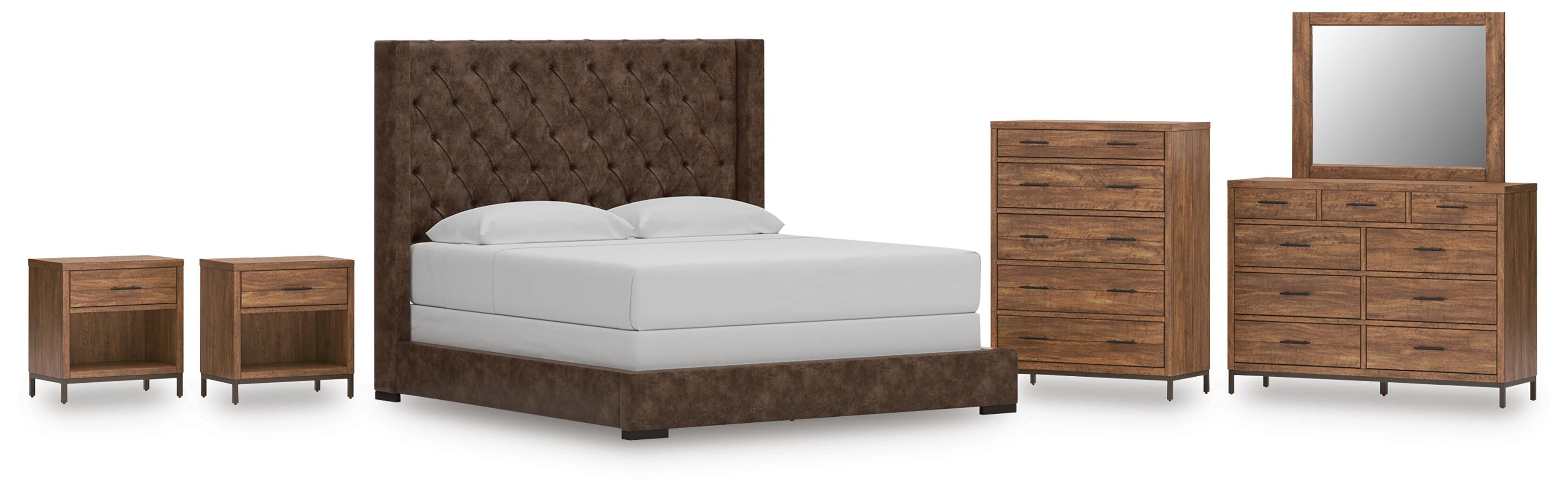 Click here for Steenlage King Upholstered Bed with Mirrored Dress... prices