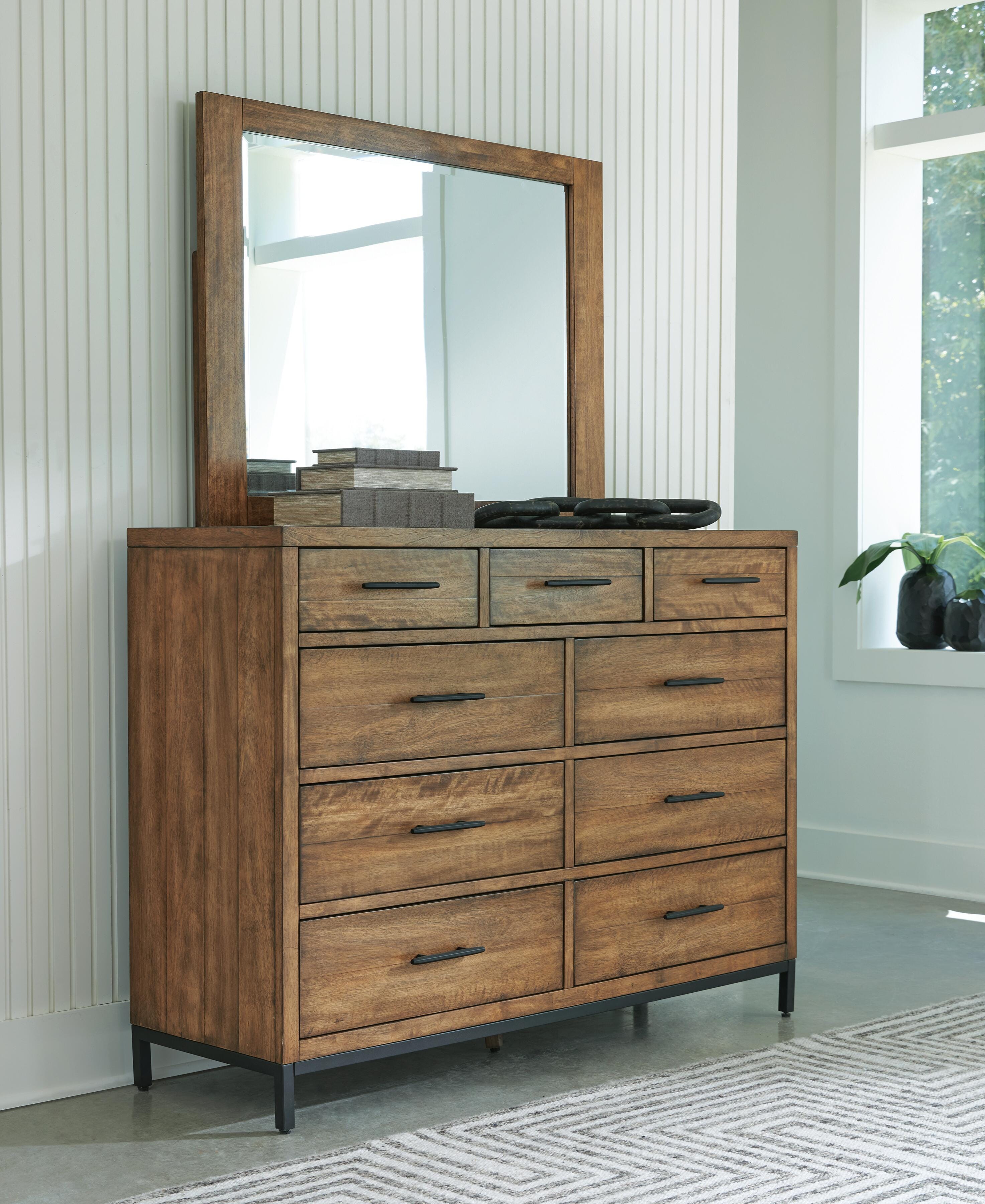 Click here for Steenlage 9 Drawer Dresser and Mirror  Brown prices