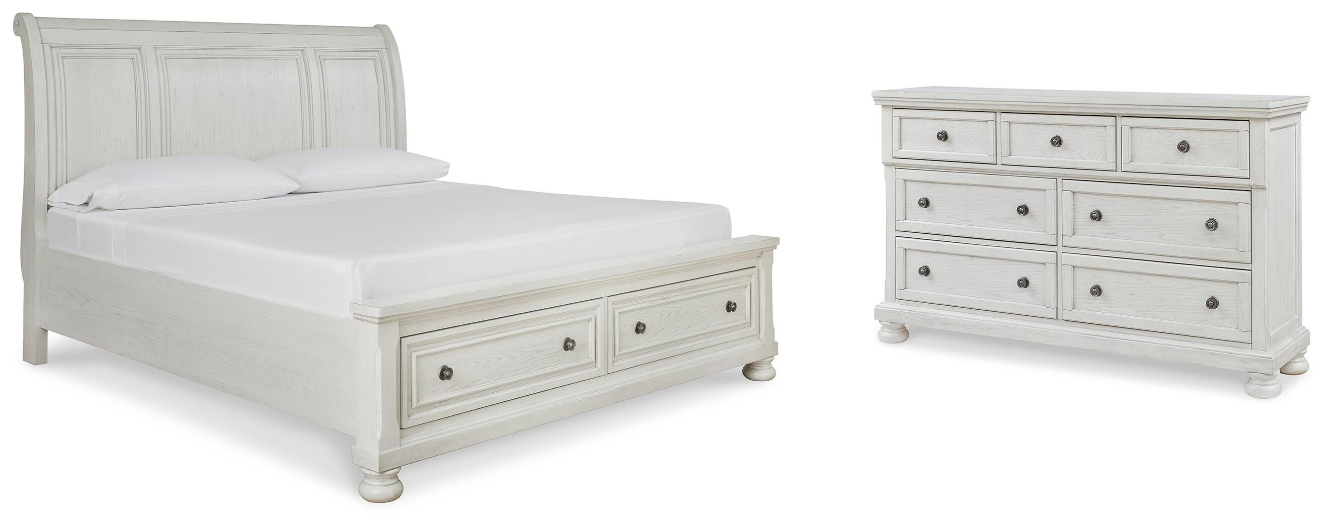 Click here for Robbinsdale California King Sleigh Bed with Storag... prices