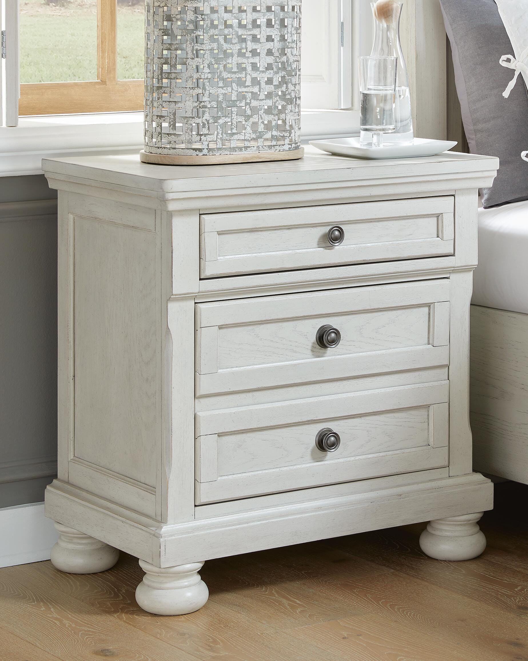 Click here for Robbinsdale 29 2 Drawer Nightstand  Antique White prices