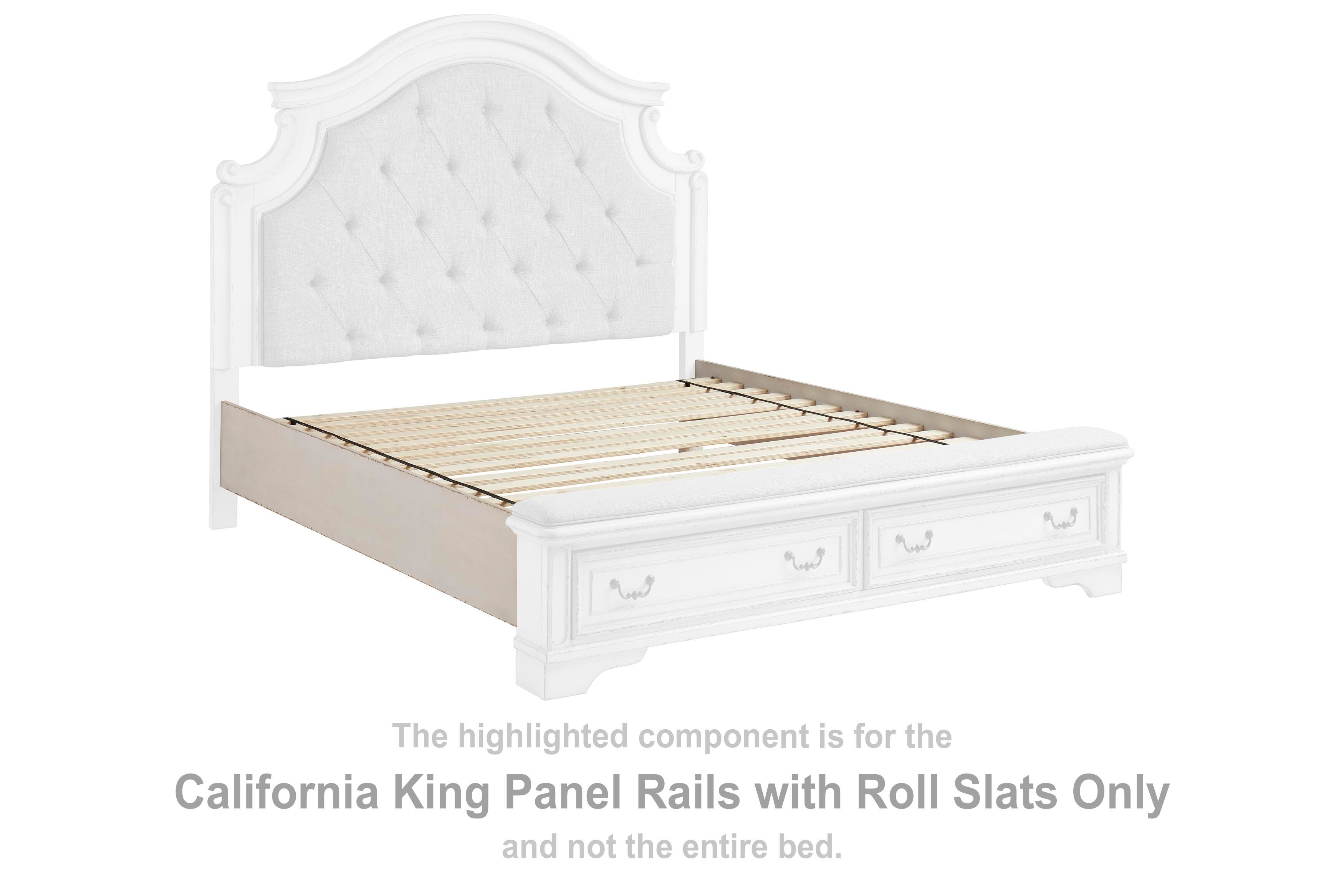 Click here for Realyn California King Panel Rails with Roll Slats... prices