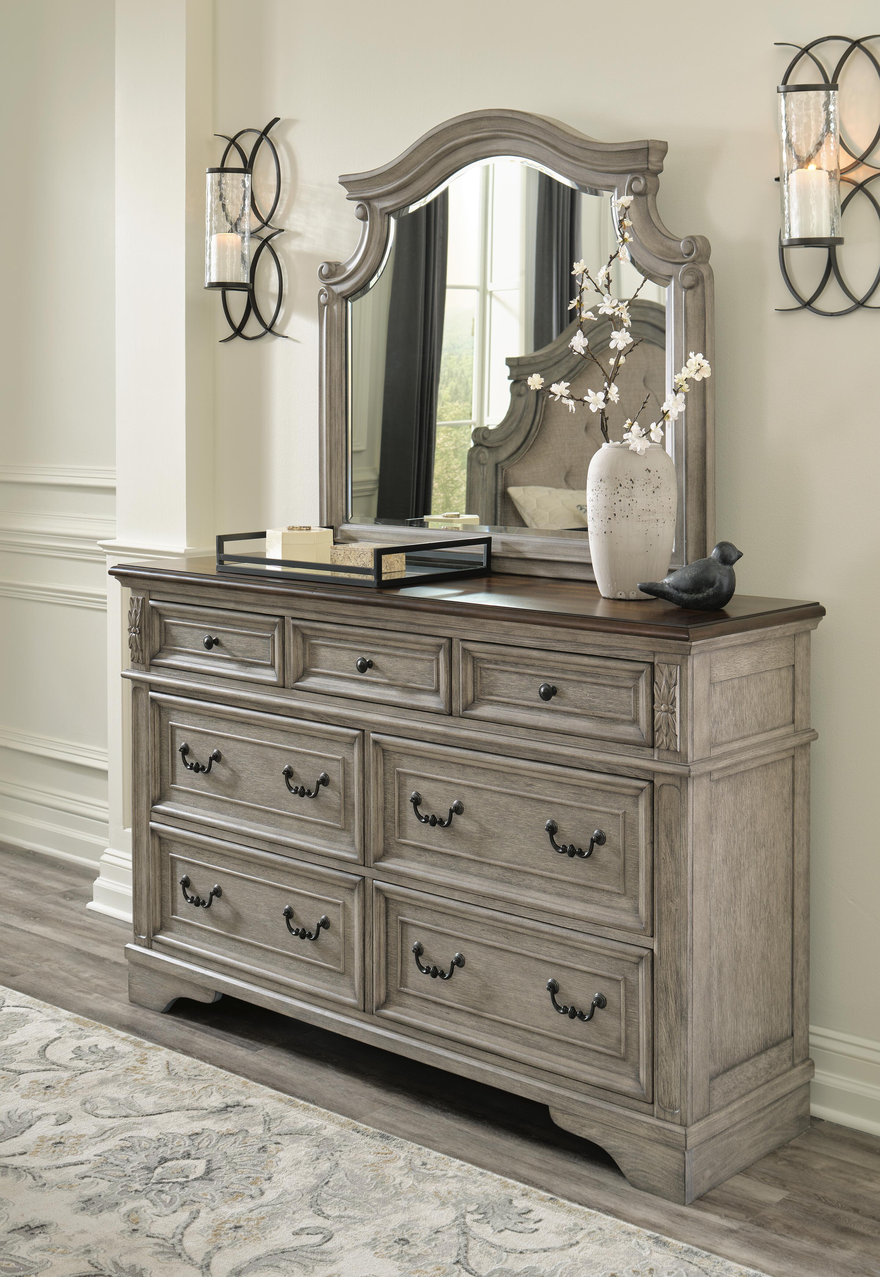 Click here for Lodenbay 7 Drawer Dresser and Mirror  Antique Gray... prices